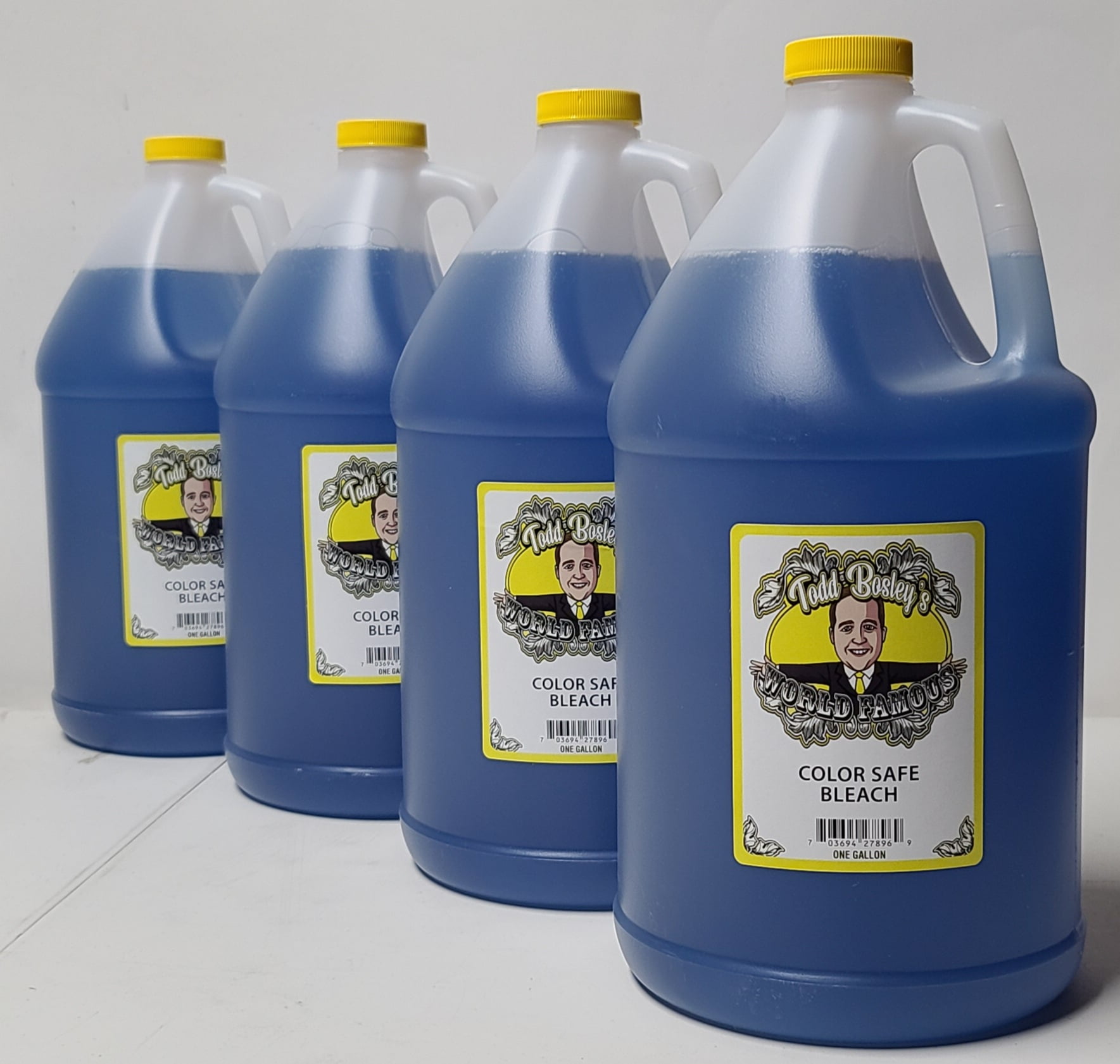 Todd Bosley's Color Safe Bleach, 4 Pack, One Gallon Pump Bottles ...