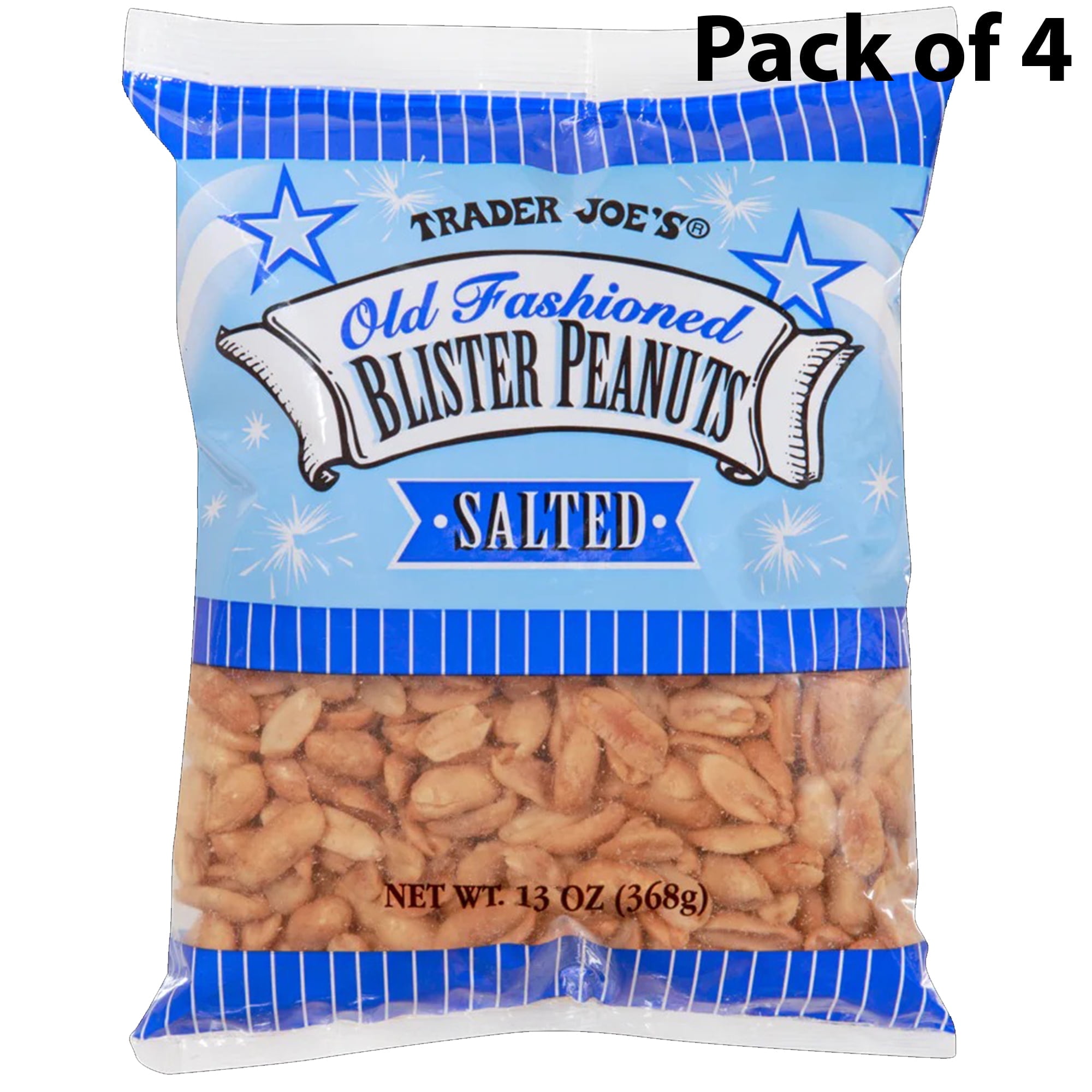 4 Pack of Trader Old Fashioned Blister Peanuts - with Peanut oil ...