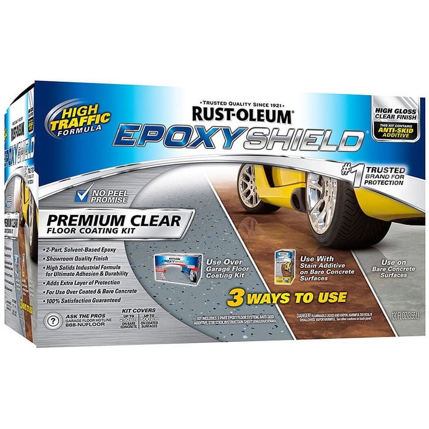 4-Pack of gal Rust-Oleum Brands 292514 Clear EpoxyShield Premium Clear ...