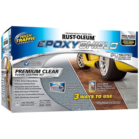 4-Pack of gal Rust-Oleum Brands 292514 Clear EpoxyShield Premium Clear ...
