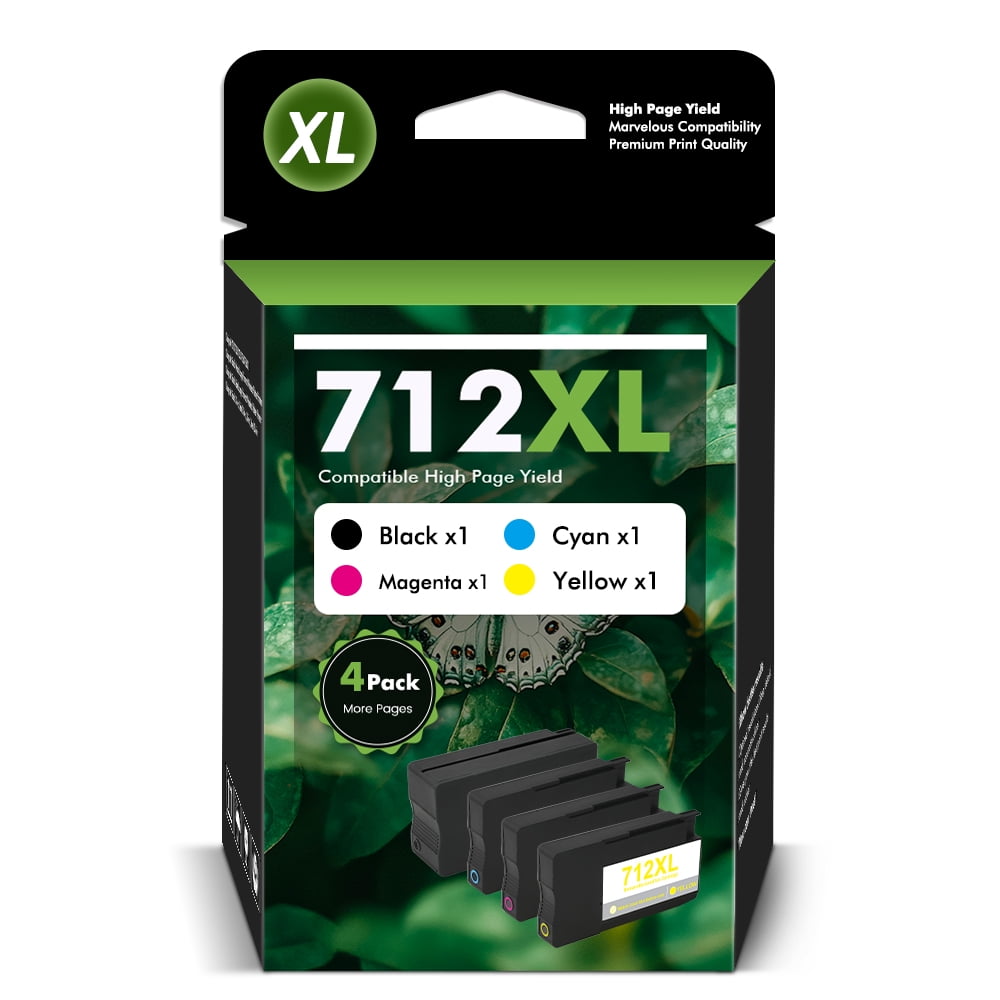 4 PackT210 Designjet 712 712XL Ink Cartridges Combo Pack T210 ...