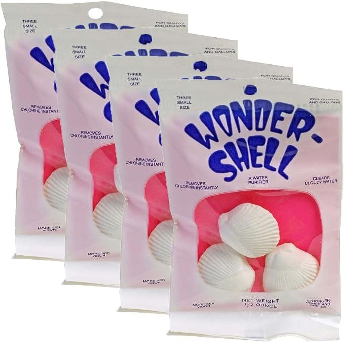 (4 Packages) Weco Wonder Shell Natural Minerals (3 Pack), Small - Total ...