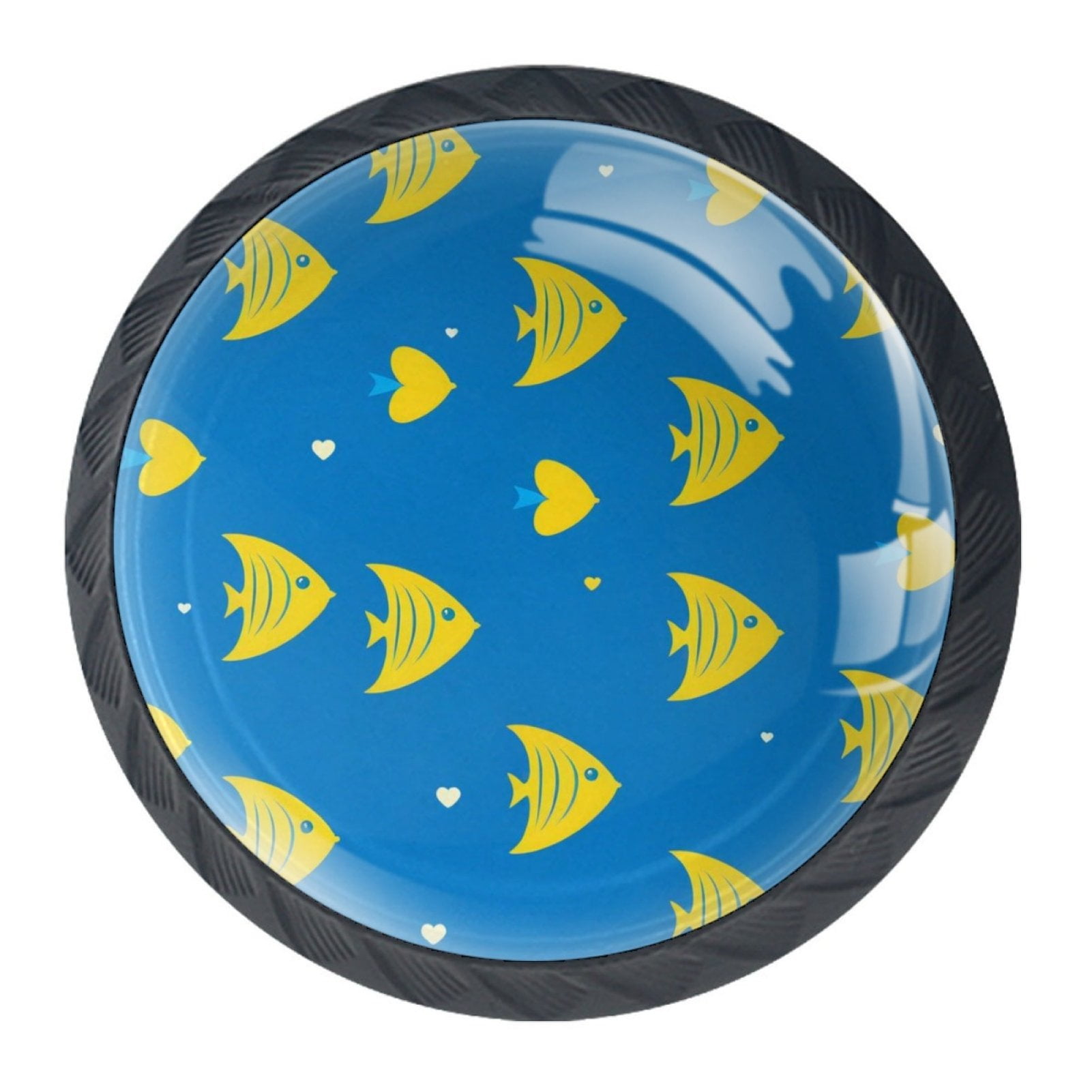 4 Packed，Tropical fish,Cabinet knobs，Kitchen cabinet knobs,Dresser drawer pulls,kitchen cabinet ...