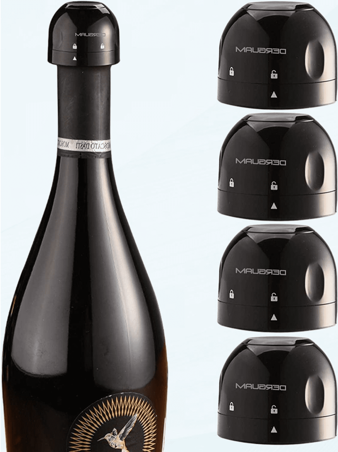 4 Packs 100% Leakproof Champagne Stoppers Champagne Cork Champagne ...