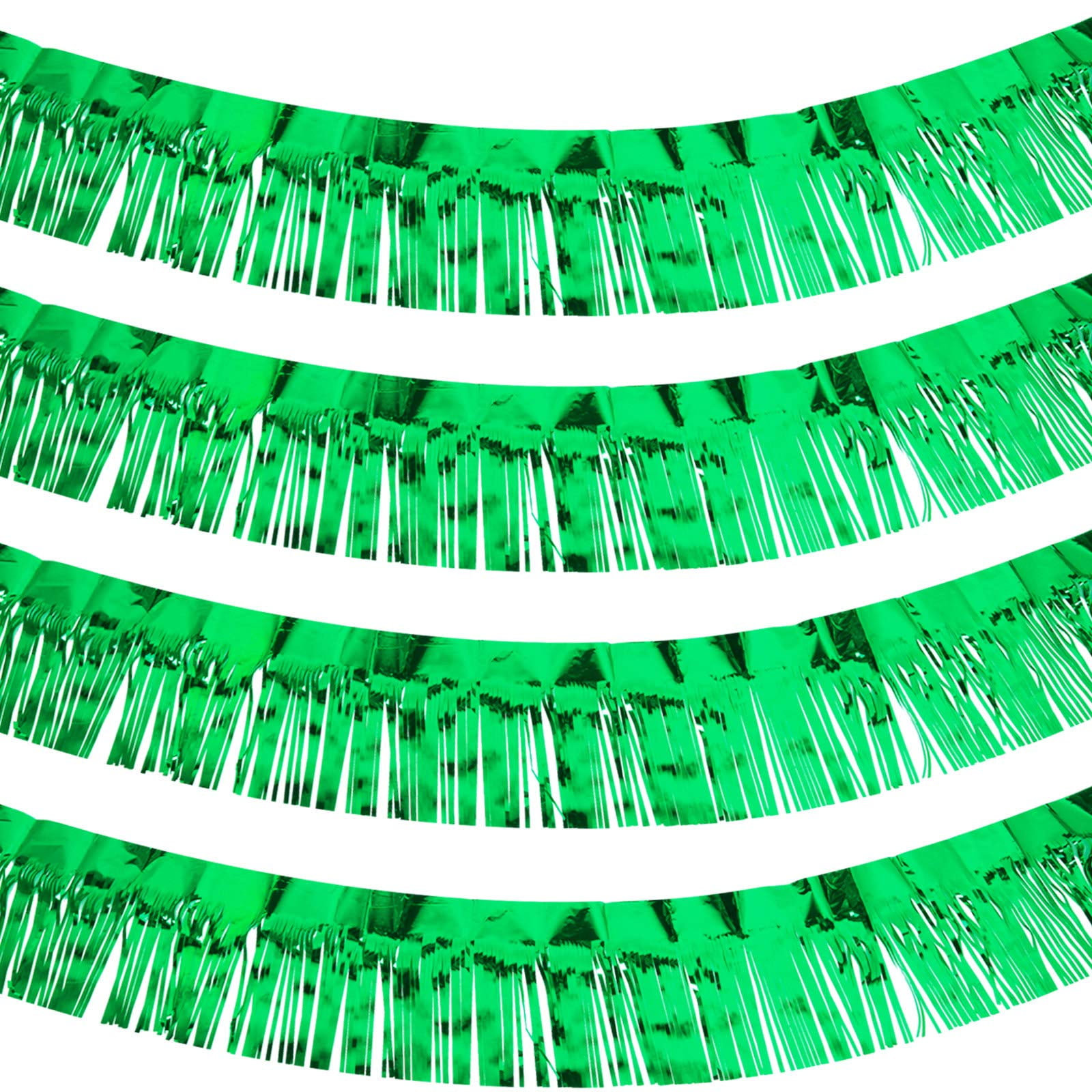 4 Packs 10TRDN Feet Fringe Garland Foil Fringe Garland Metallic Tinsel ...