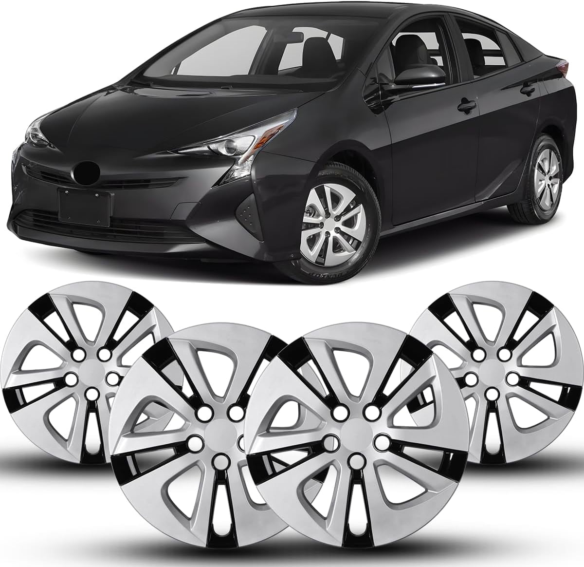 4-Packs 15" Wheel Rim Cover Hubcaps OEM Style for 2016-2022 Toyota ...