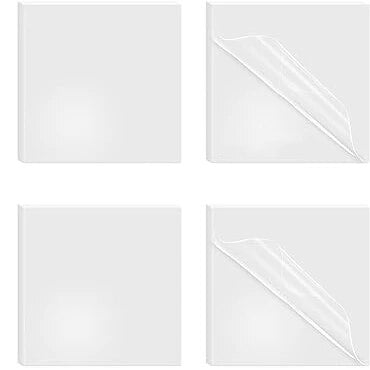 4 Packs 200 Sheets PET Sticky Notes, Waterproof Translucent Self ...