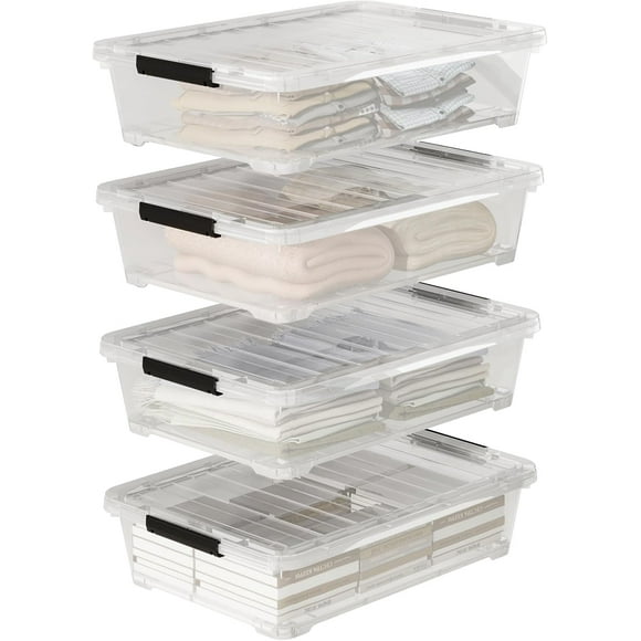 Shallow Underbed Storage Containers