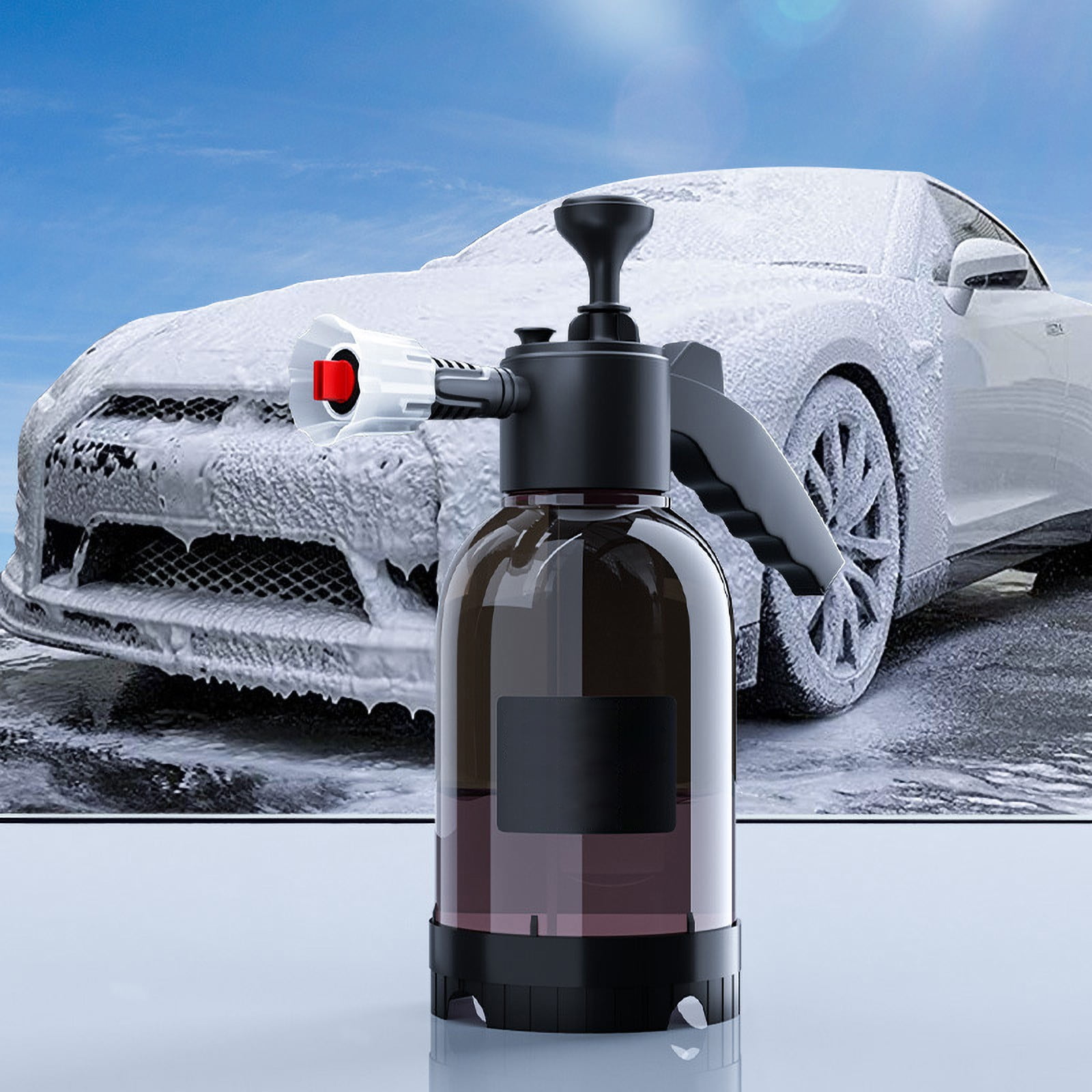 4 Packs 2L Continuous Hand Pump Pressure Sprayer for Home Garden Car ...