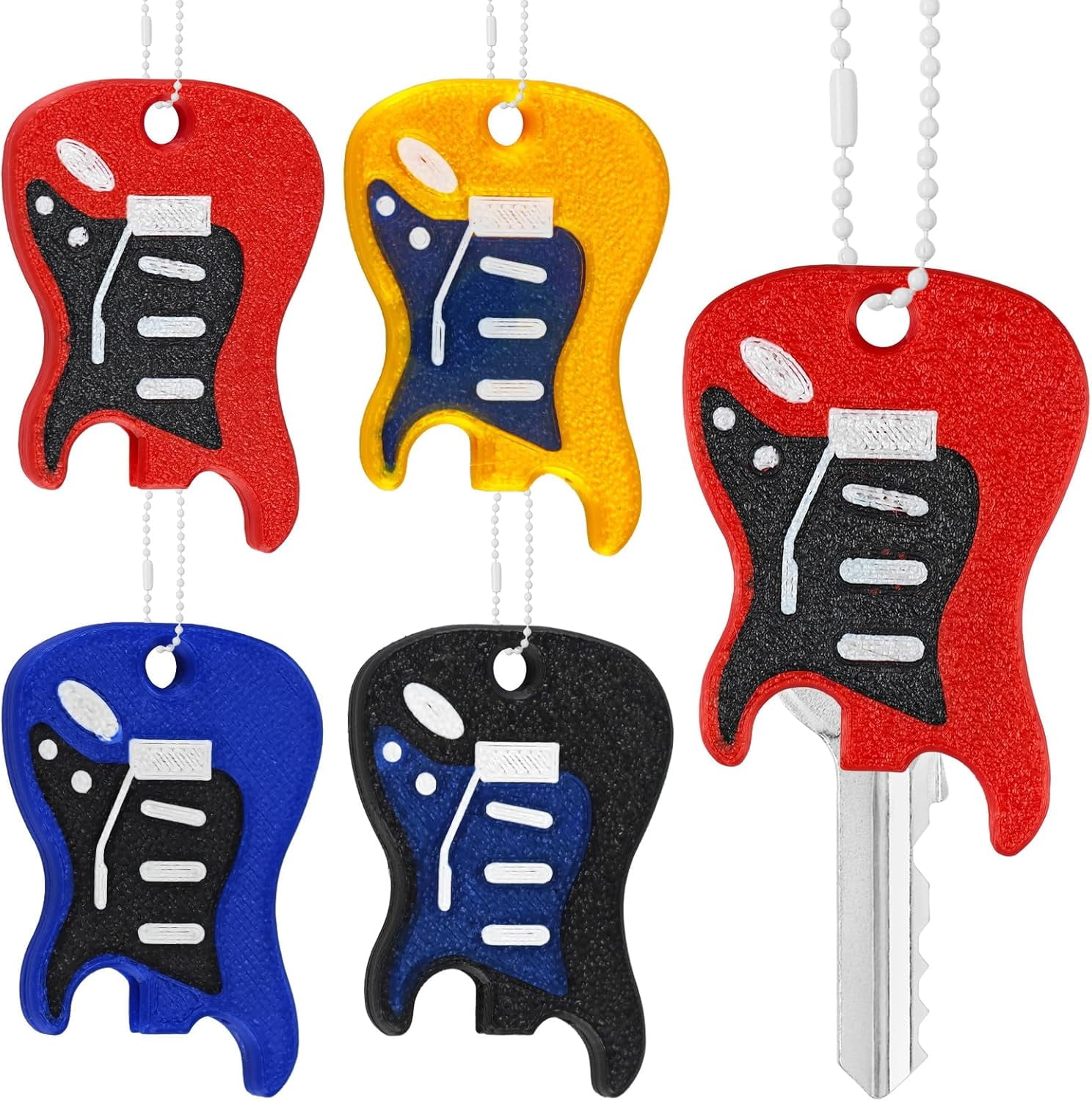 4 Packs 3D Printed Bass-Designed Key Caps Covers Tags, Keycaps for ...