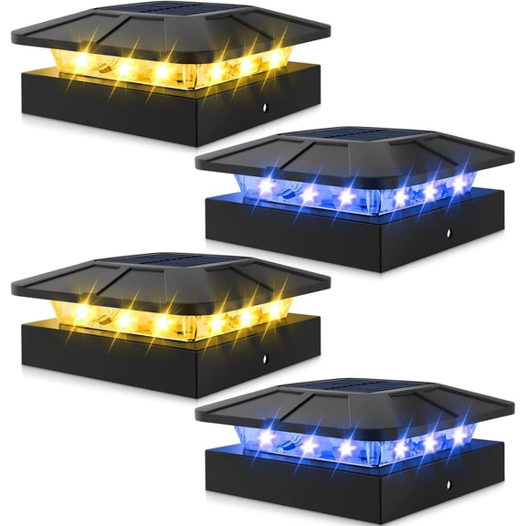4X4 Solar Post Lights