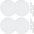 4 Packs 5 Inch Ceiling Cover Plate Metal Flat Round Electrical Cover ...