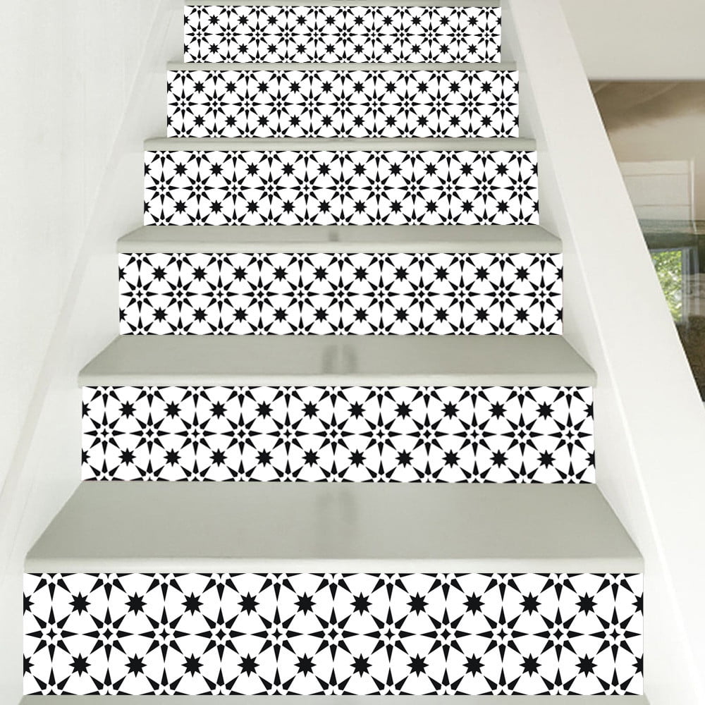 4 Packs 6PCS Stair Risers Decals Non Slip Floor Stickers for Stairs DIY ...