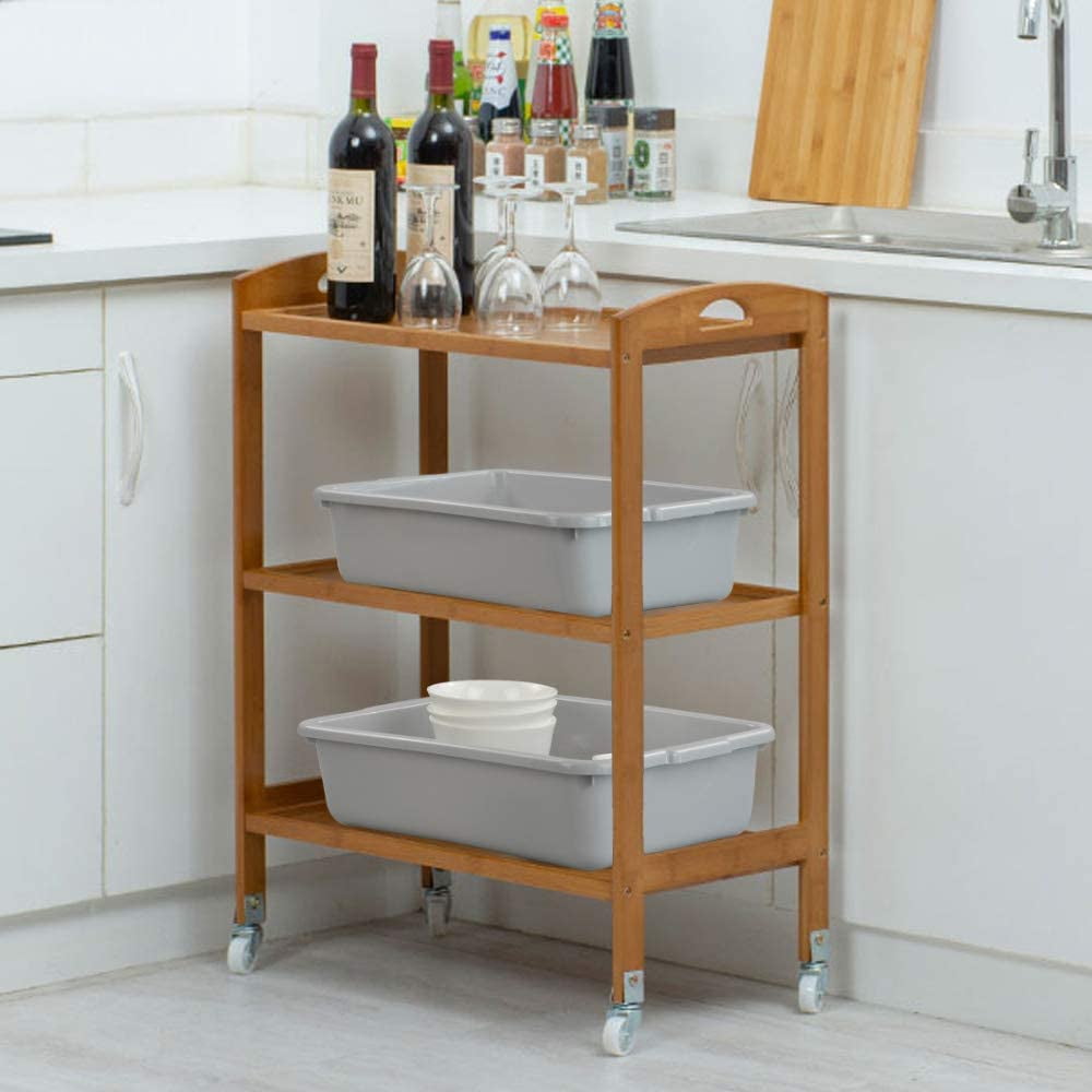 4 Packs 8L Small Bus Tubs, Wash Basin for Dish, Cleaning, Garage Use ...