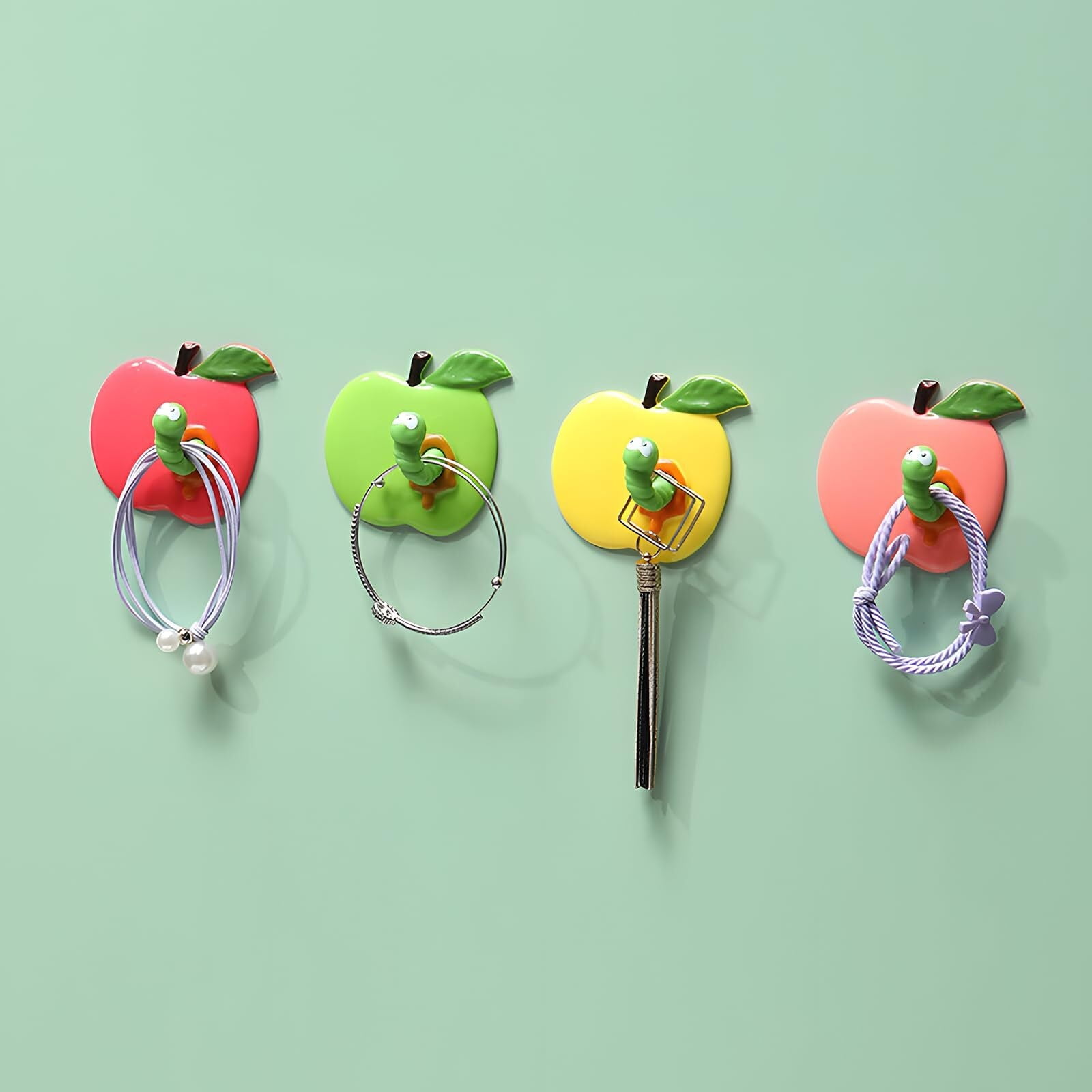 4 Packs Adhesive Cartoon Octopus Shaped Hooks, Creative Adhesive Cute ...