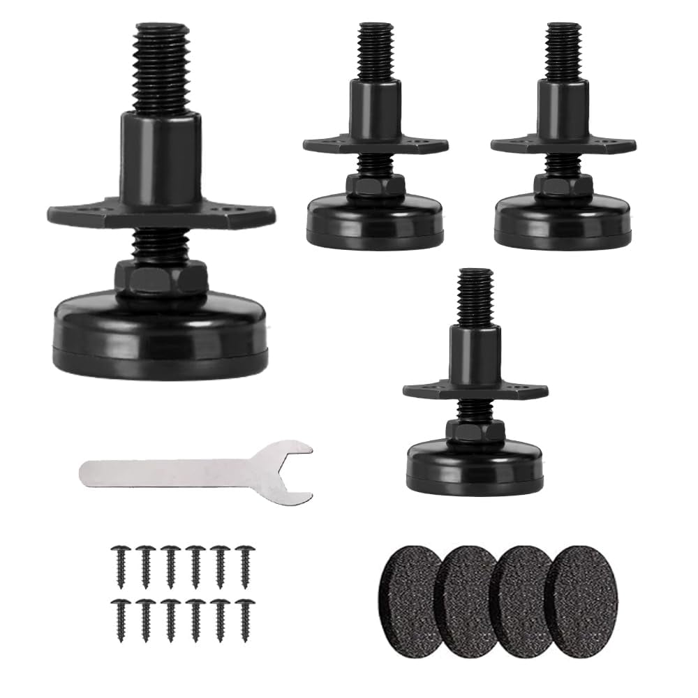 4 Packs Adjustable Leveling Feet, 3/8"-16 Threaded Heavy Duty Leg ...