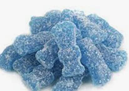 4 Packs All Blue Sour Patch Kids of 3.6oz each, total 7.2oz ALL BLUE ...