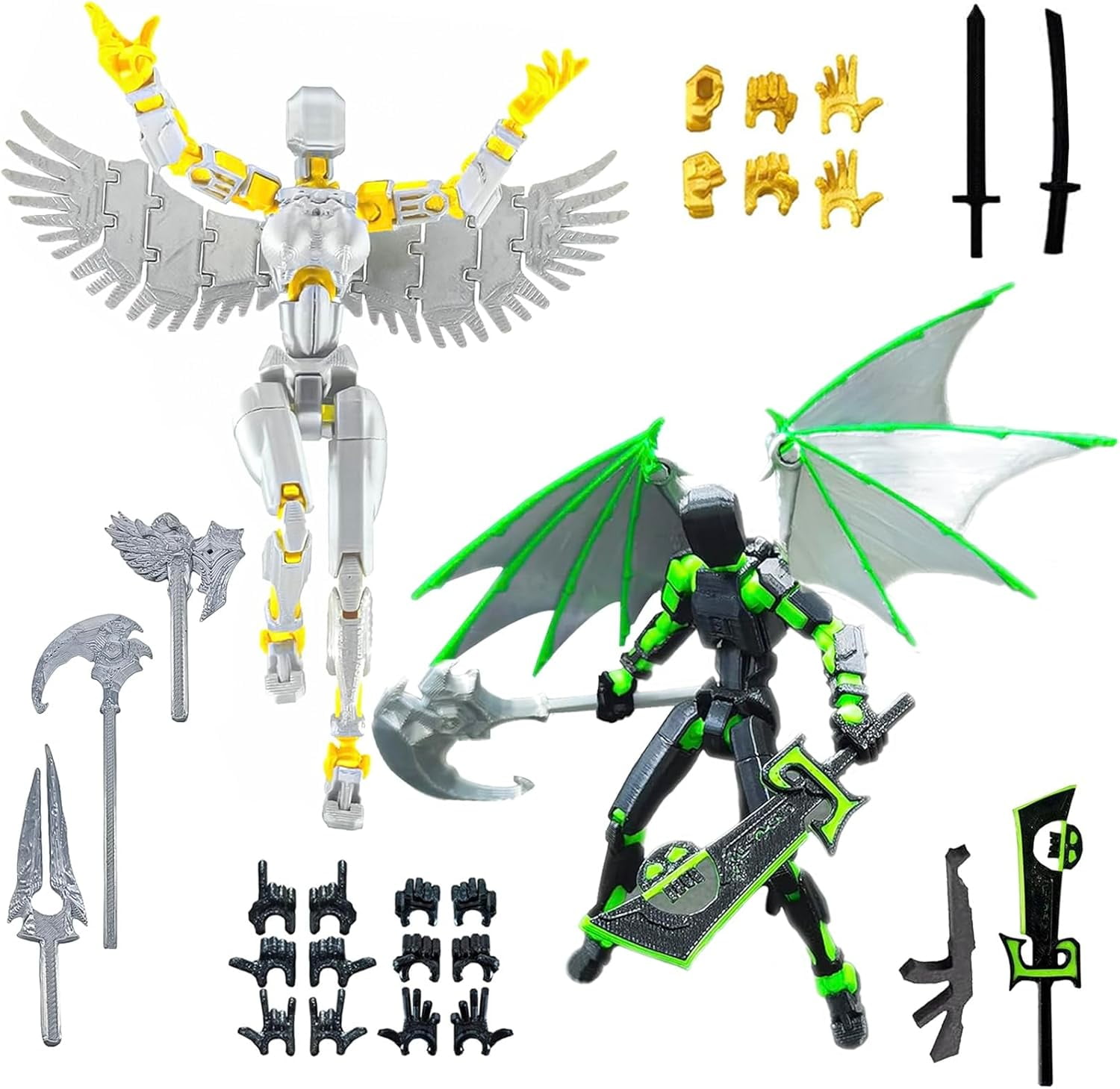 4 Packs (Assembly Completed) T13 Action Figure Set,Titan 13 Robot ...