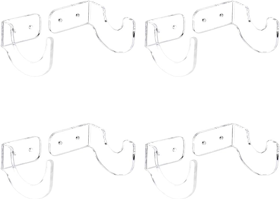 4 Packs Baseball Bat Wall Mount Set Acrylic Softball Bat Holders Clear ...