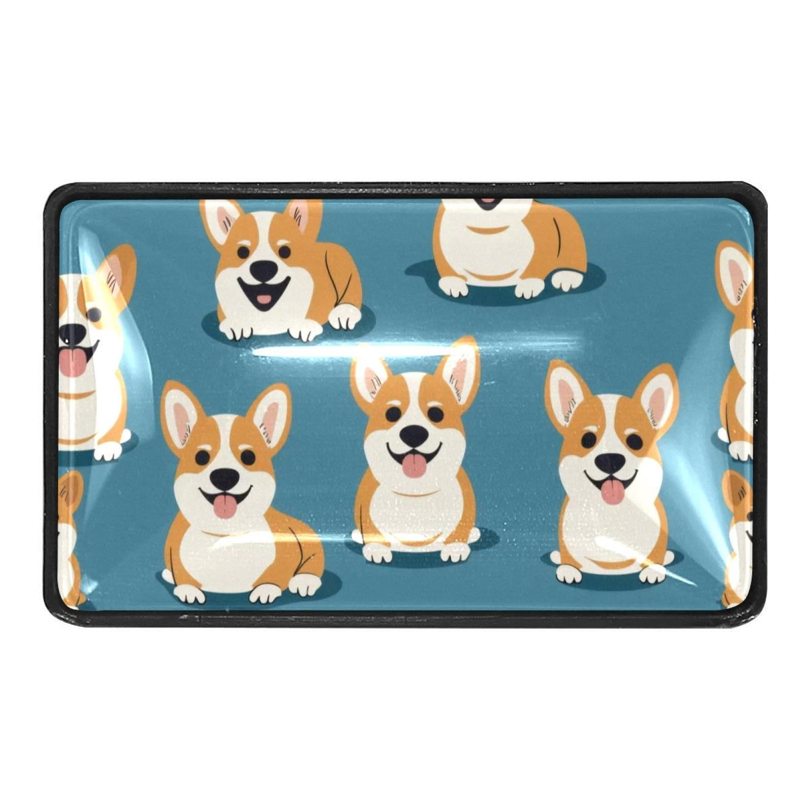 4 Packs Clever Corgi Dogs Crystal Glass Cabinet Knobs Drawer Handles ...