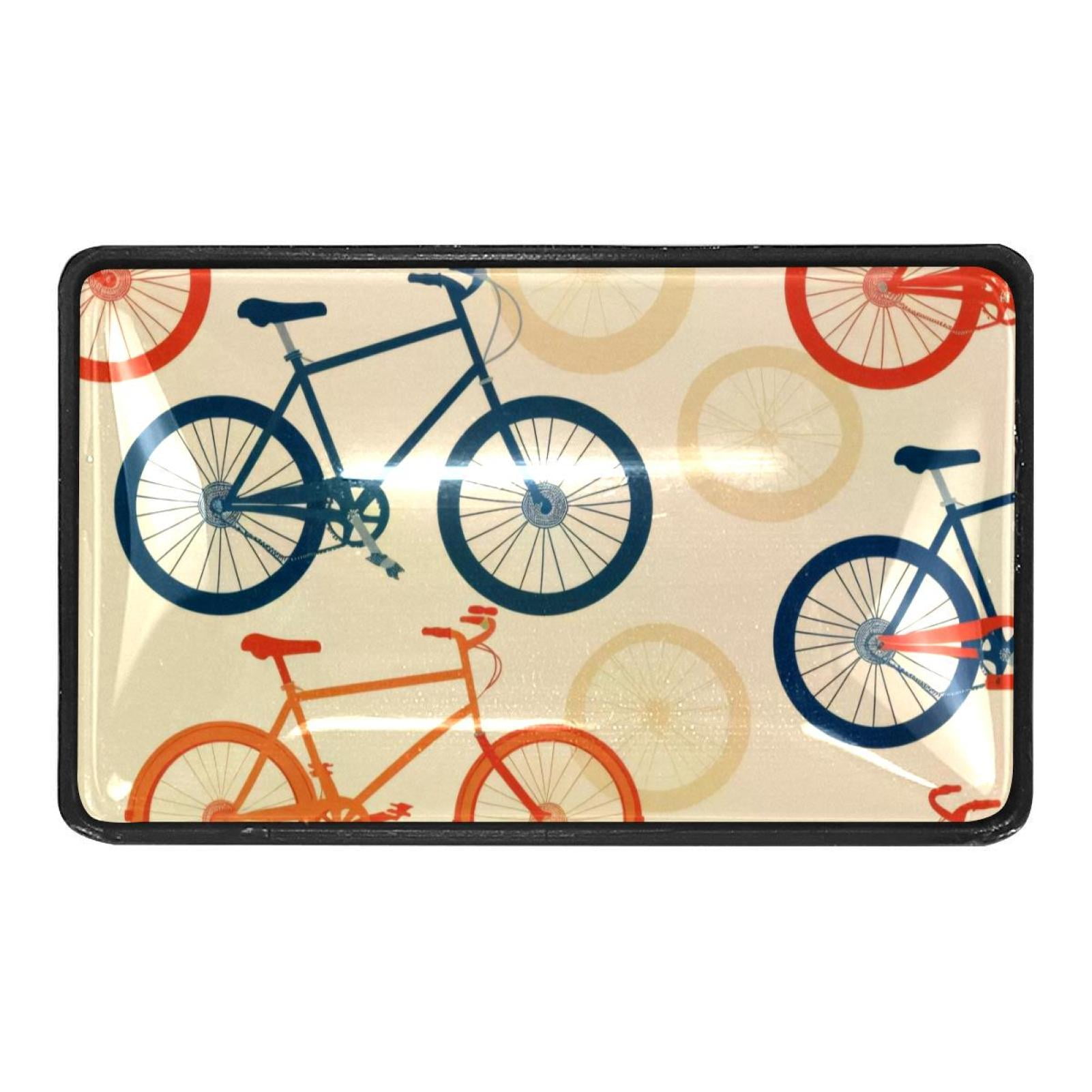 4 Packs Colorful Bicycle and Wheels Crystal Glass Cabinet Knobs Drawer Handles for Kitchen ...