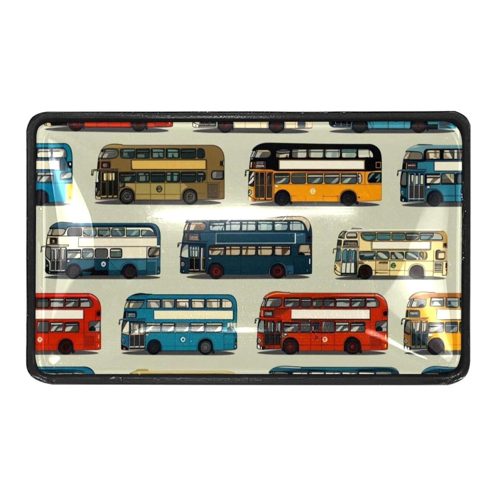 4 Packs Colorful Double Decker Bus Crystal Glass Cabinet Knobs Drawer ...