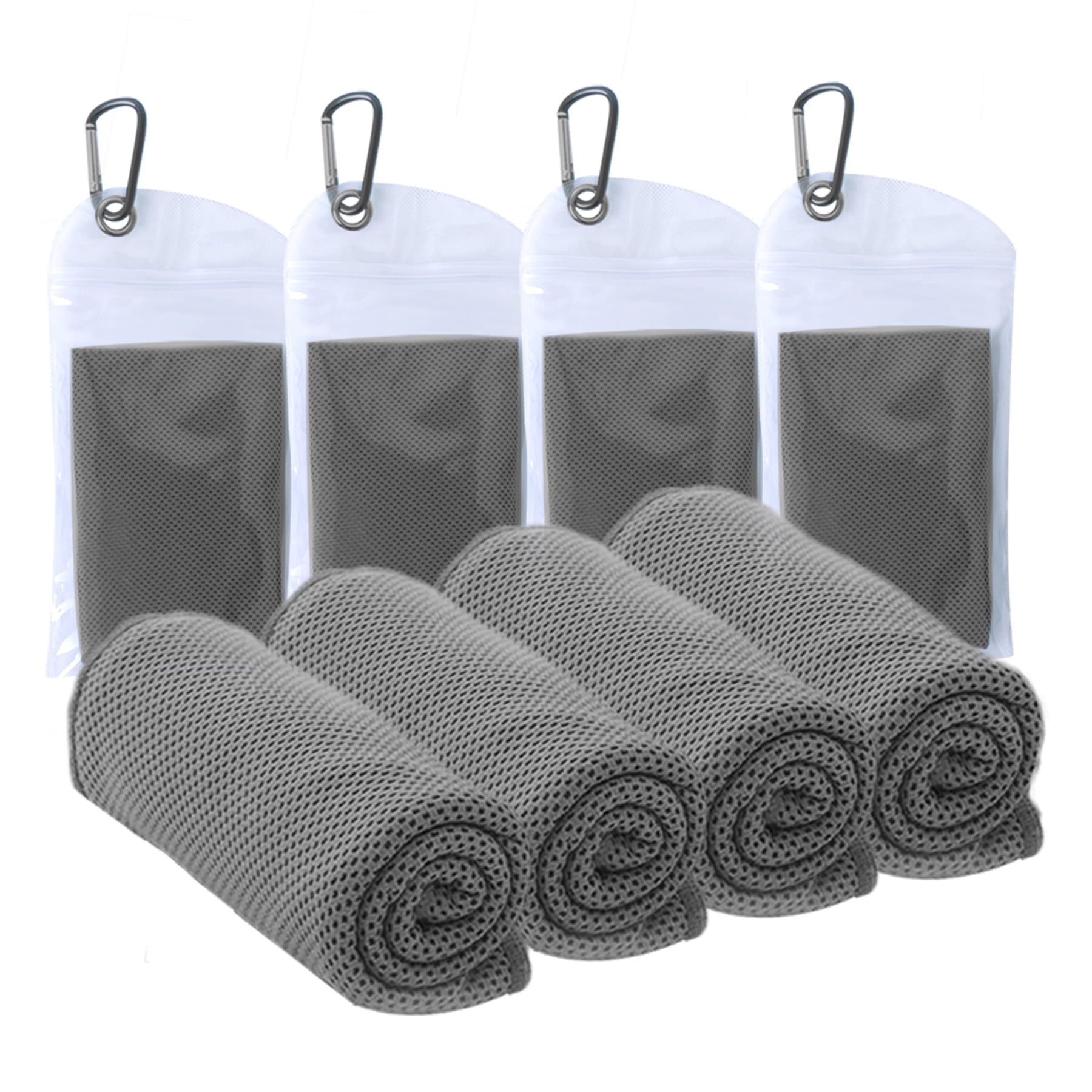 4 Pack Cooling Towels for Neck and Face Hot Weather Cool Down Towels ...