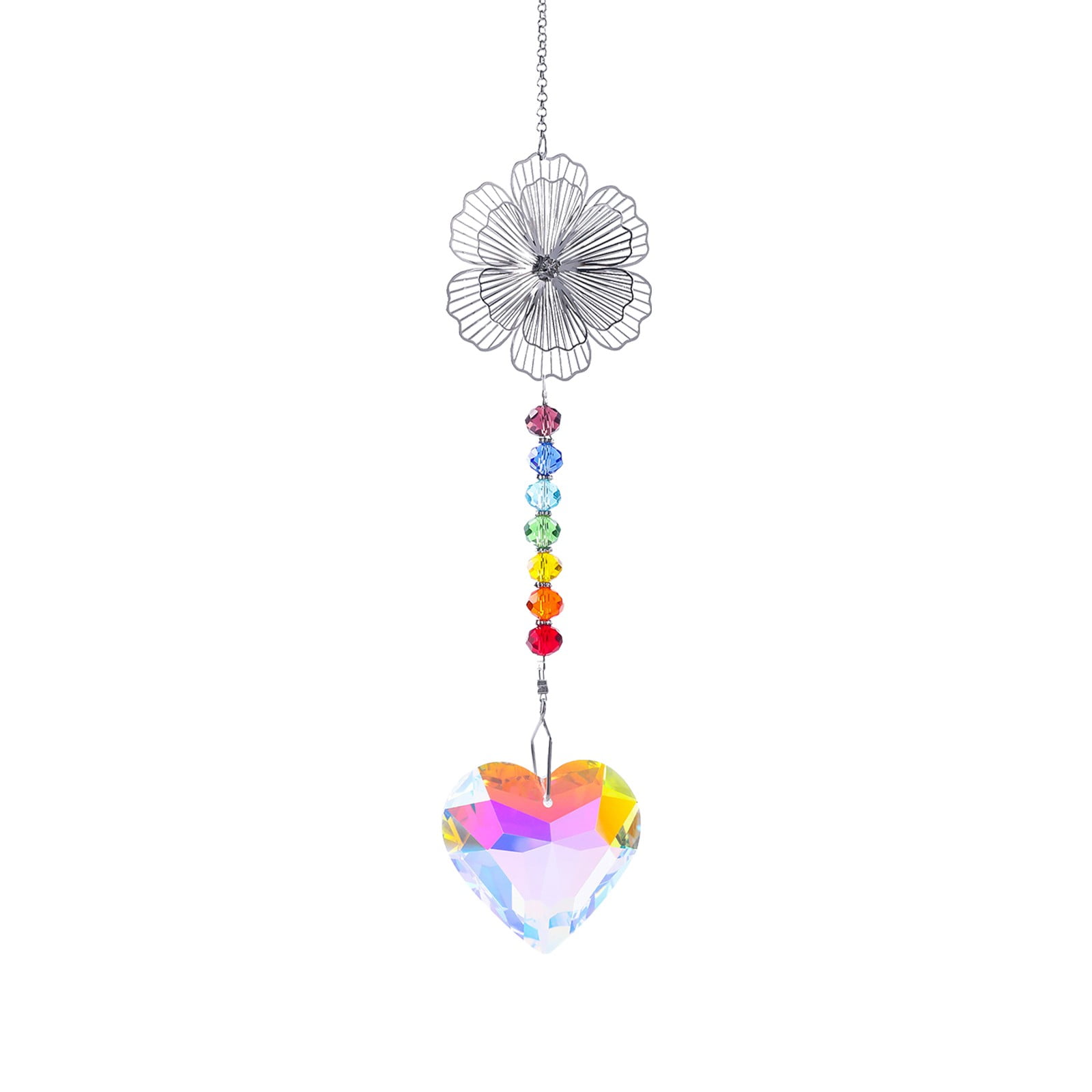 4 Packs Crystal Suncatcher Wind Chime Tree of Life Pendant with ...