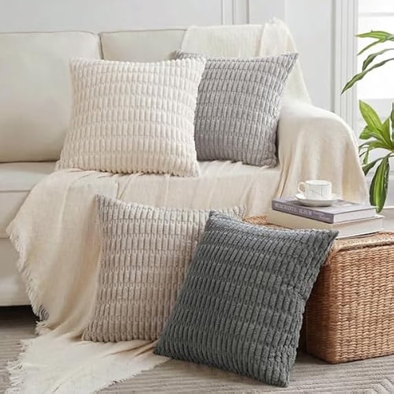 4 Packs Decorative Throw Pillow Covers for Living Room Couch Bed ...