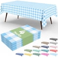 4 Packs Disposable Table Cloth 54 X 108 Inch Waterproof Plastic ...