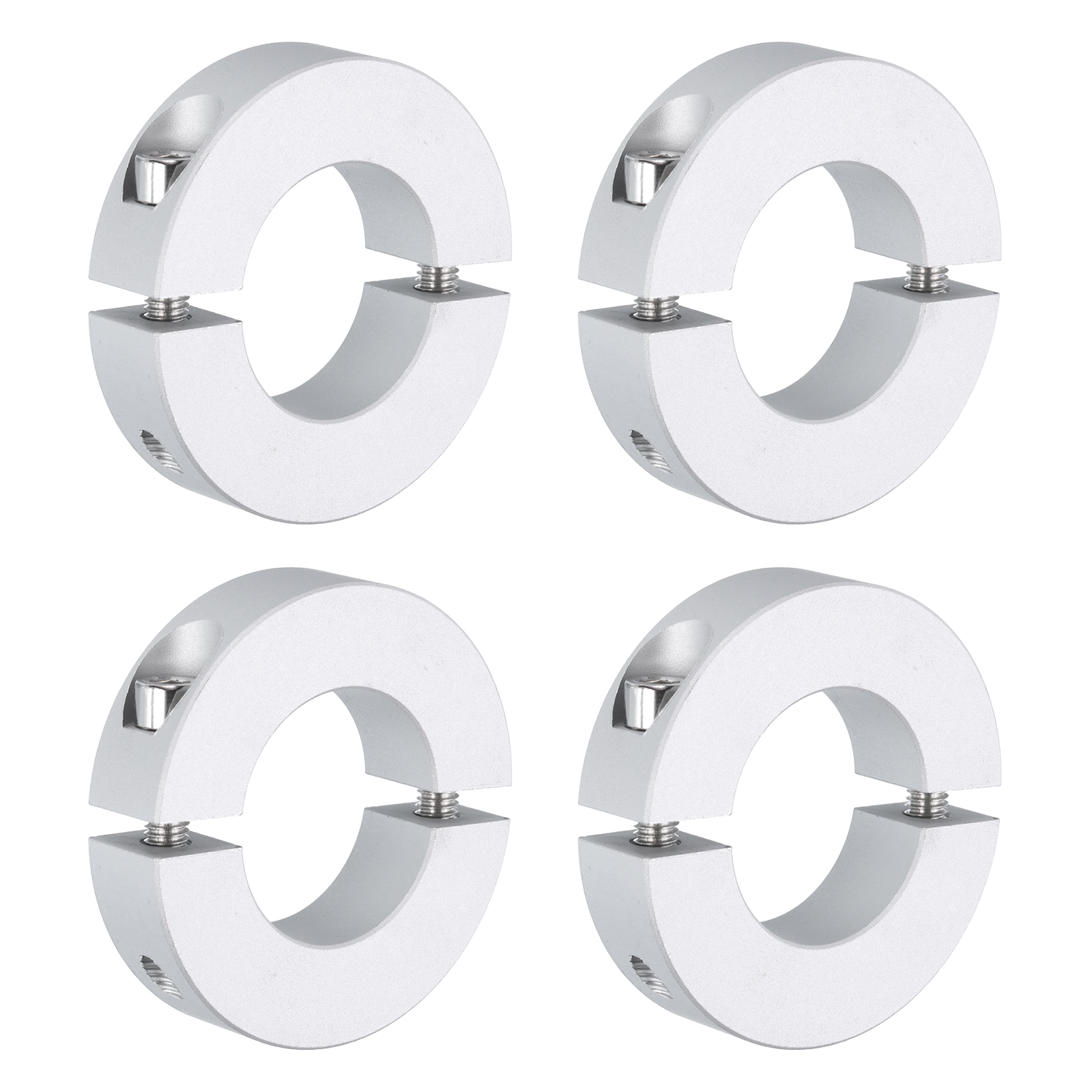 4 Packs Double Split Clamp-On Shaft Collar for 32mm Shaft, Two-Piece ...