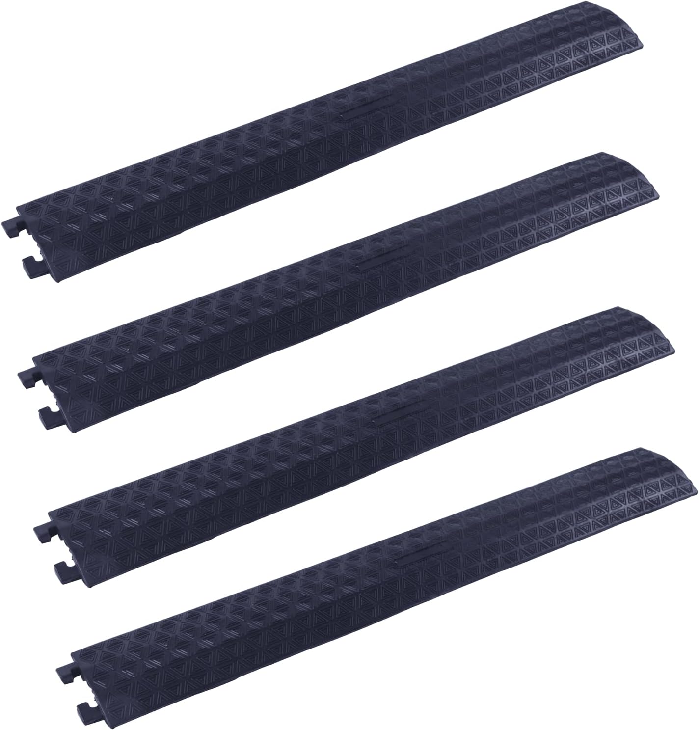 4 Packs Drive Over Cable Protector 40 inch Heavy Duty Rubber Cable ...