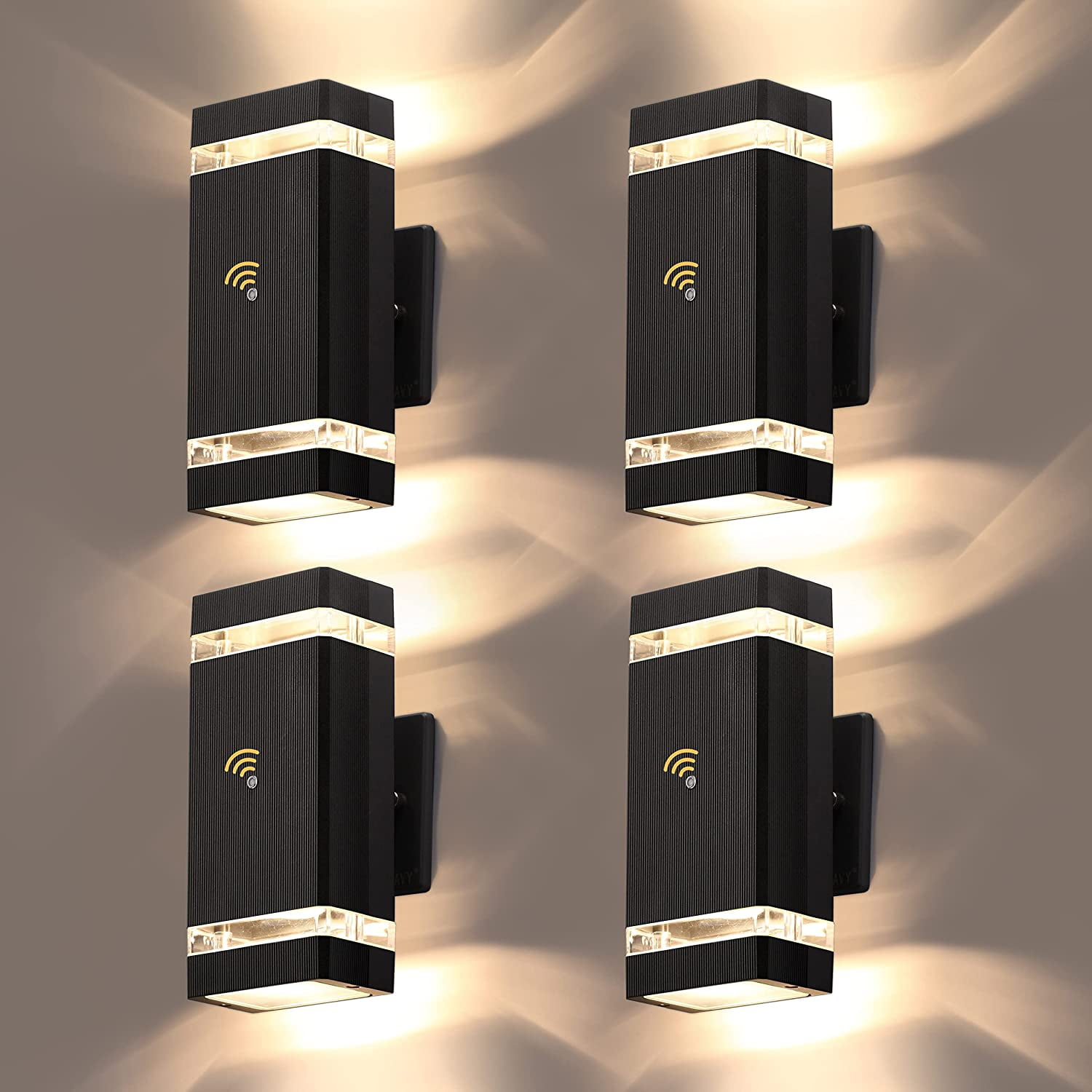 4 Packs Dusk to Dawn Outdoor Lighting, Outdoor Light Fixture with 5w ...