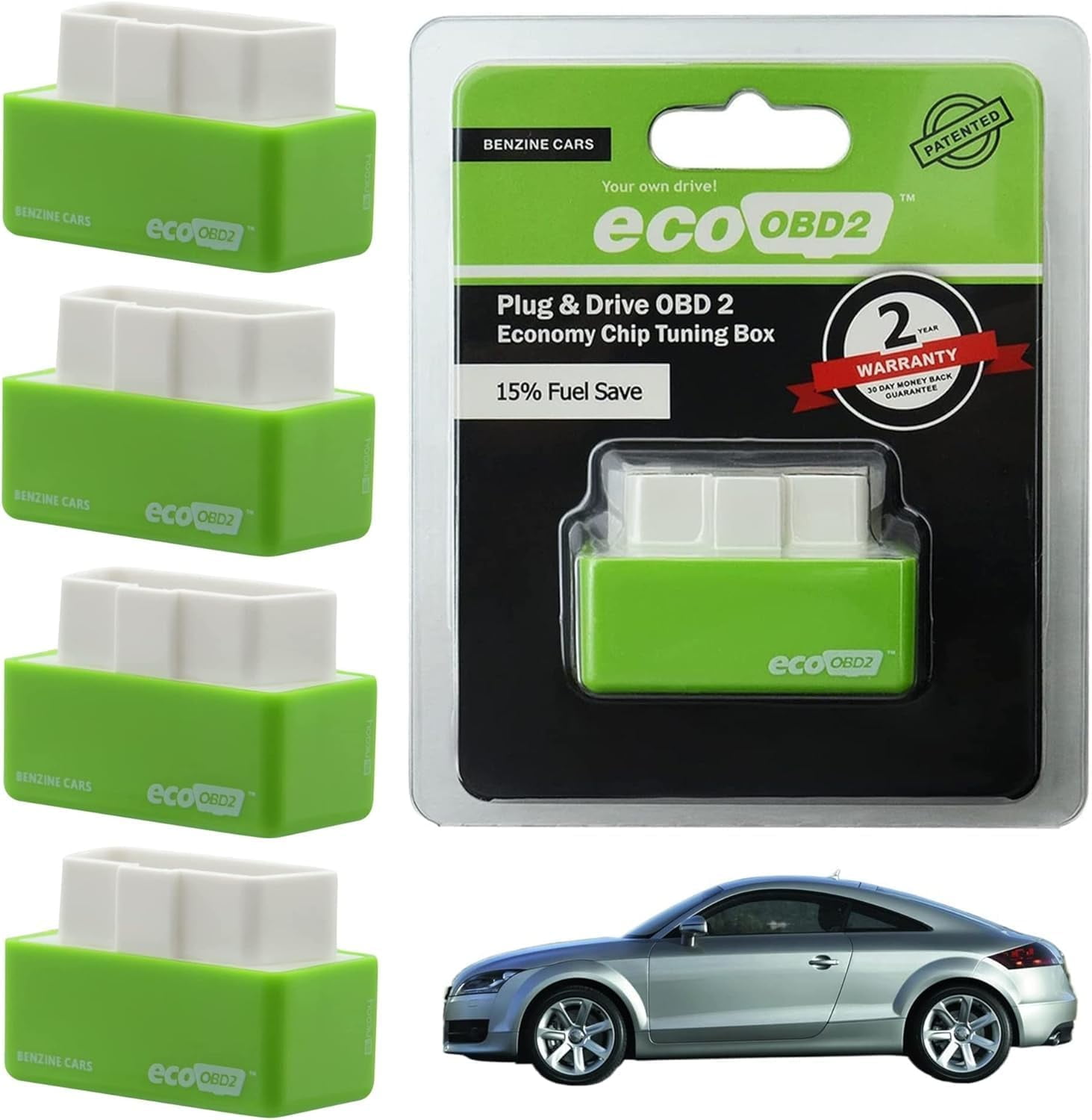 4 Packs ECO OBD2 Fuel Saver - Universal Fuel Saver Chip for Gasoline ...