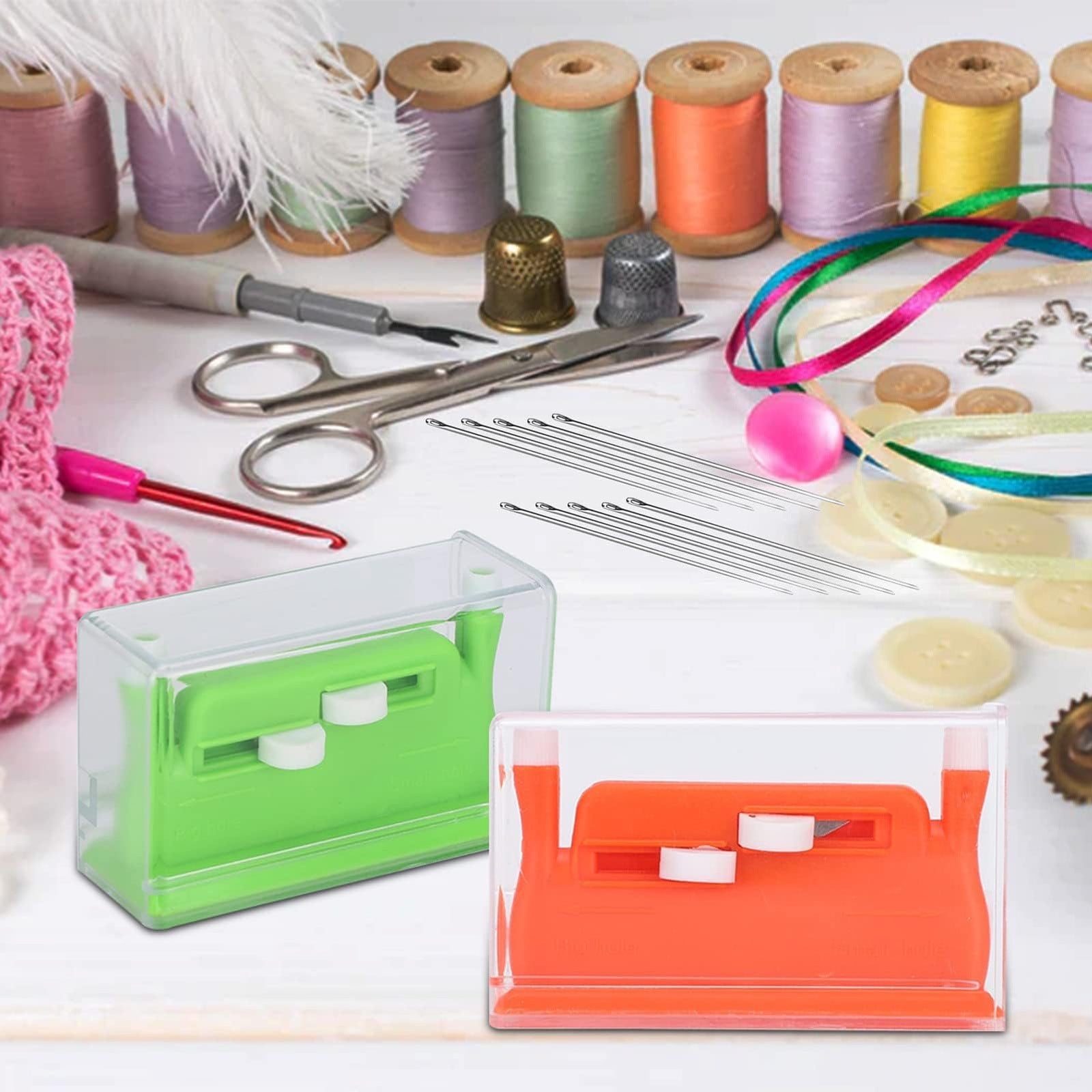 4 Packs Elderly Needle Guide Plastic Automatic Threader Hand Sewing ...