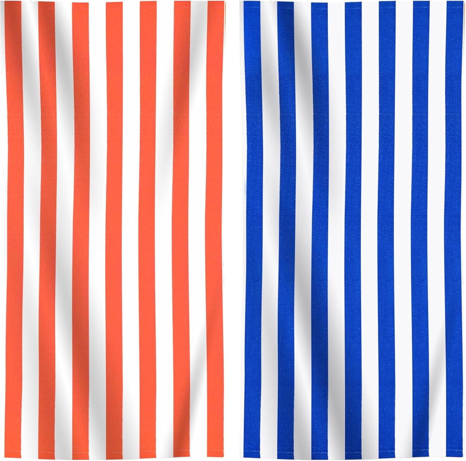 4 Packs Extra Large Bath Towels Striped Beach Towel Set Bathroom Sheets ...