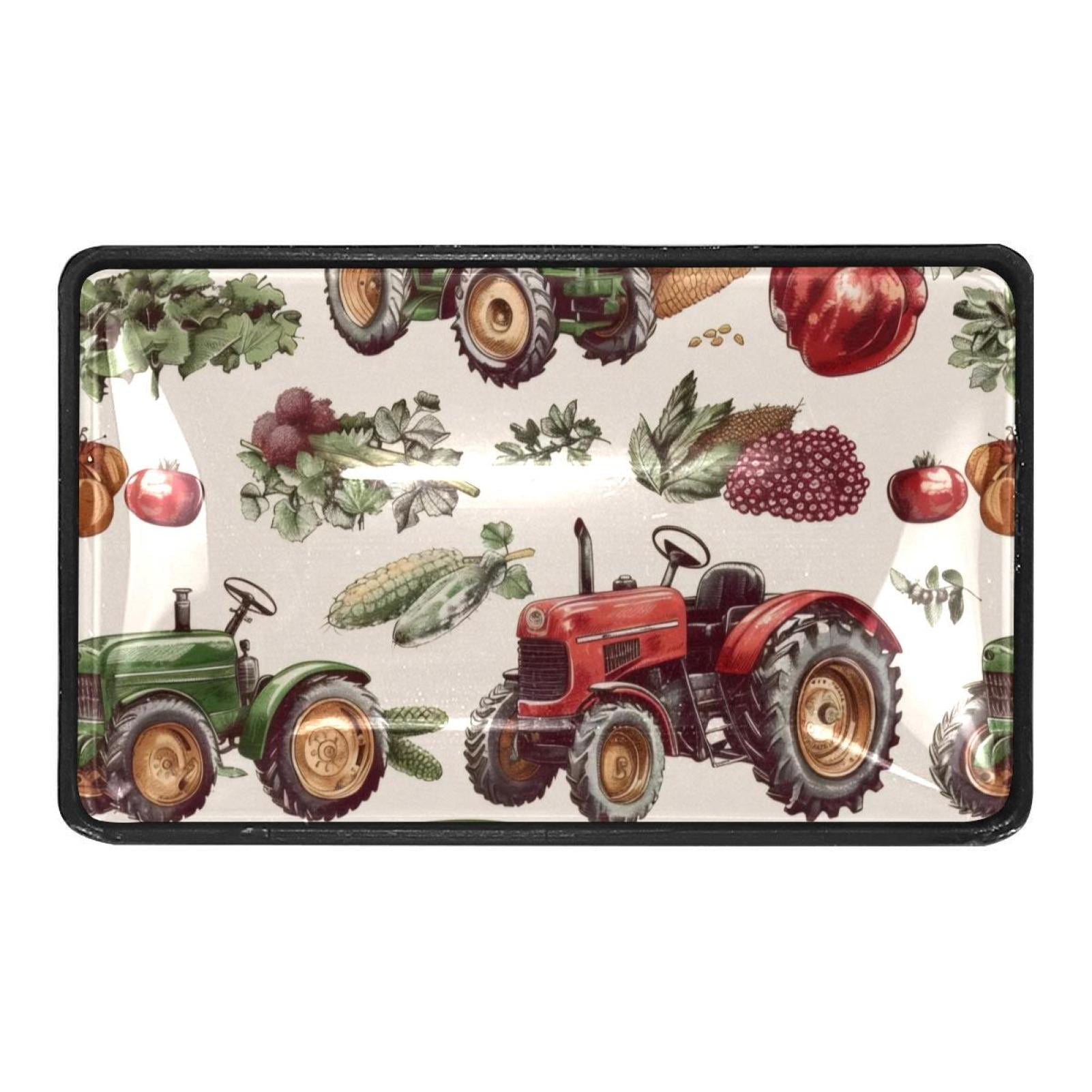 4 Packs Farm Crops and Tractors Crystal Glass Cabinet Knobs Drawer ...