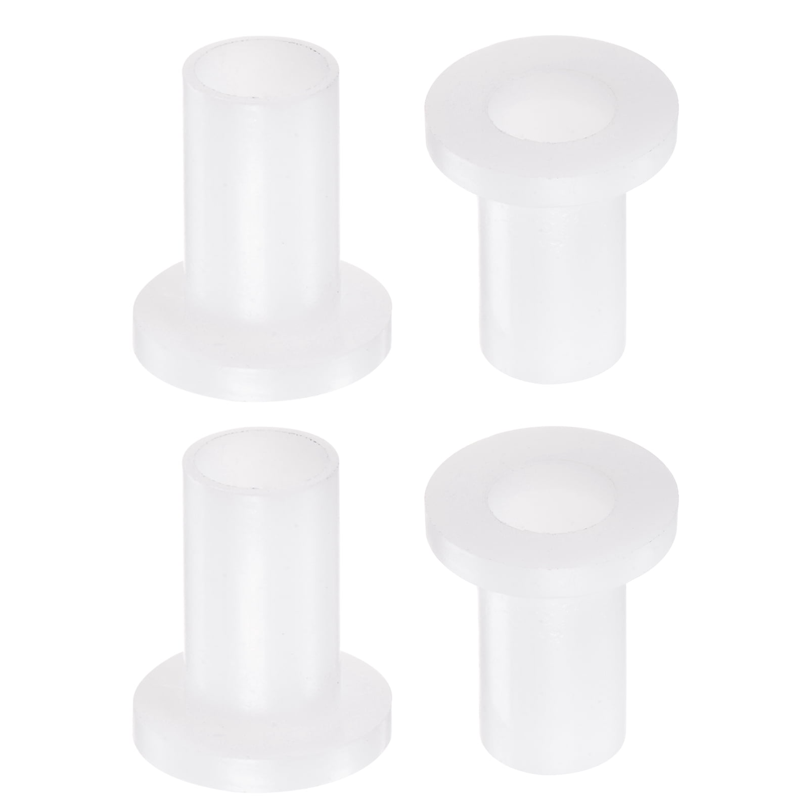4 Packs Flanged Sleeve Bearings Plastic Bushings 10mm Bore x 12mm OD x ...