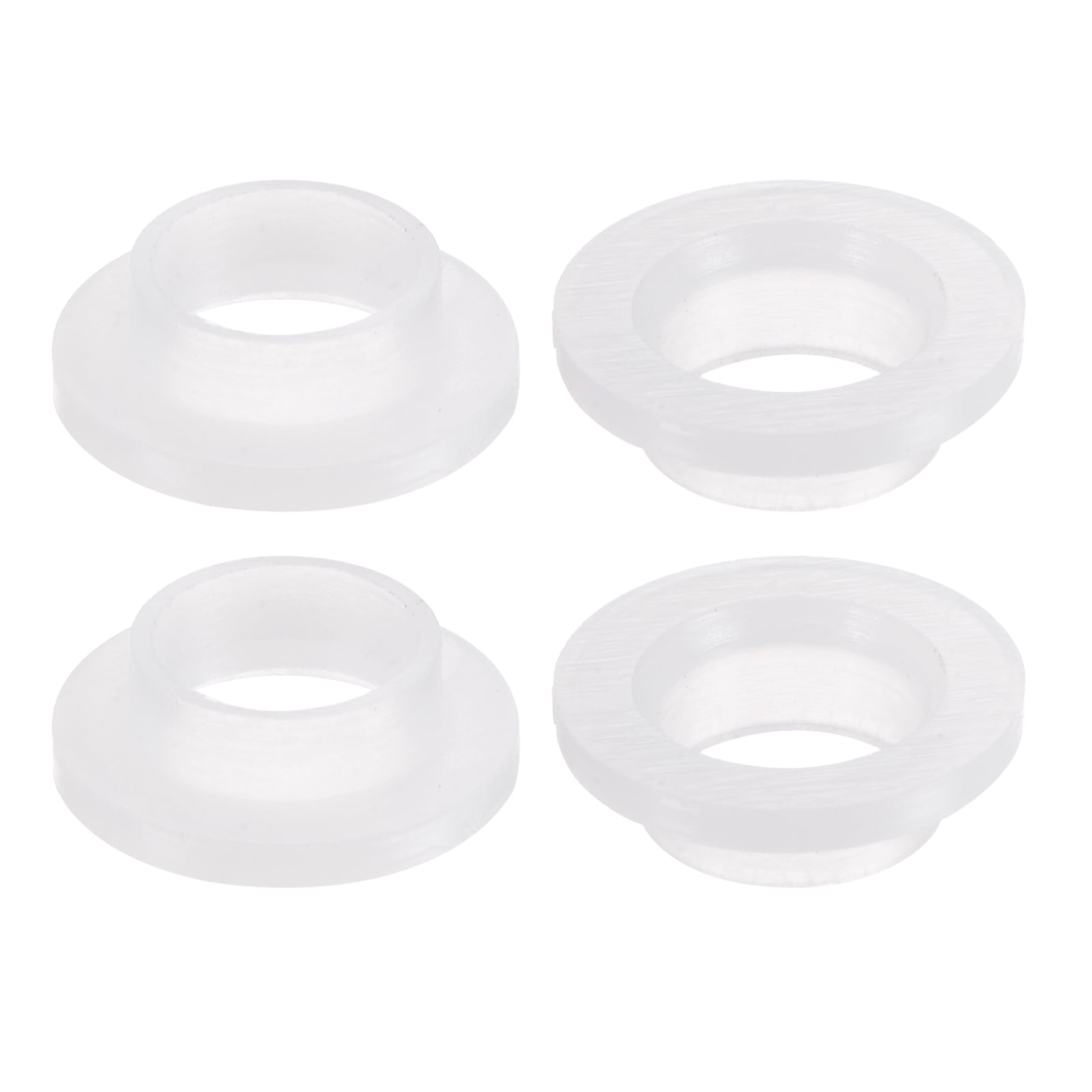 4 Packs Flanged Sleeve Bearings Plastic Bushings 10mm Bore x 12mm OD x ...