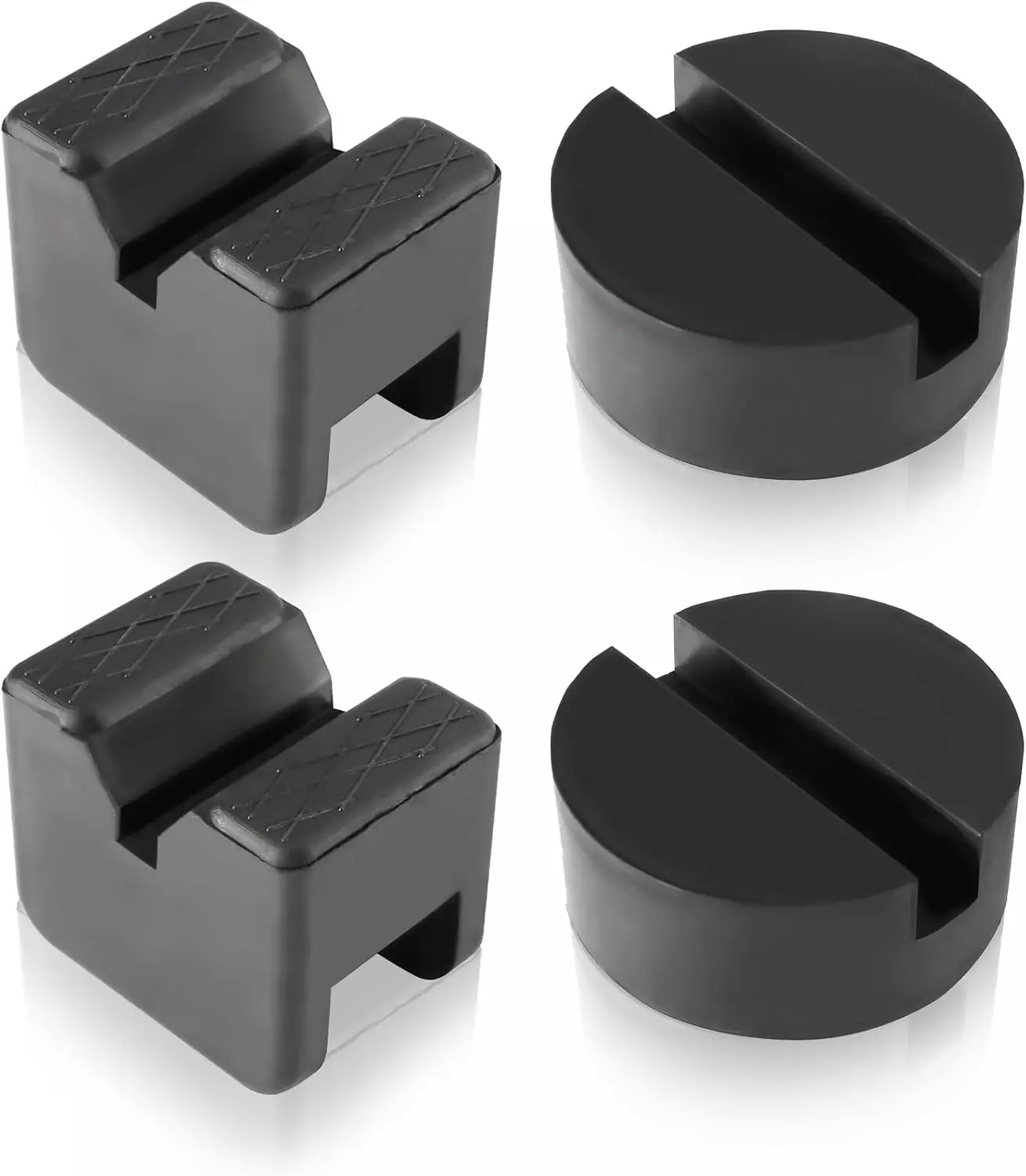 4 Packs Floor Jack Pad Adapter for Jack Stands 2-4 Ton Universal Heavy Duty Rubb - Walmart.com