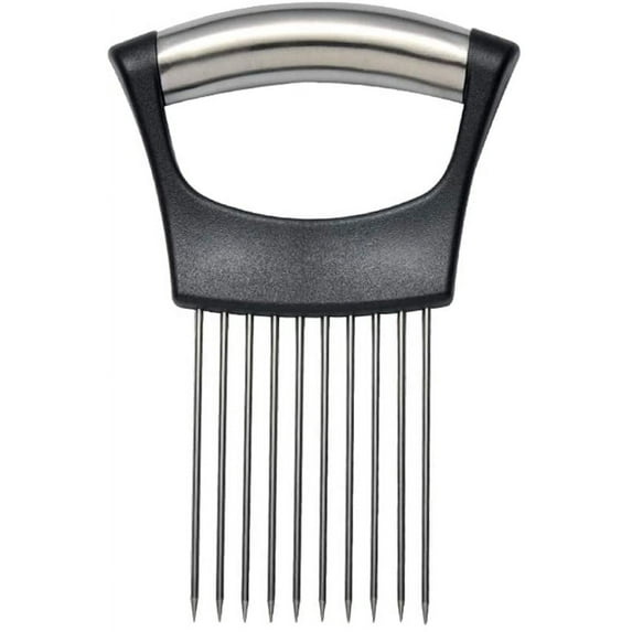 4 Packs Food Slice Assistant Holder Tool - Onion Slicers Stainless ...