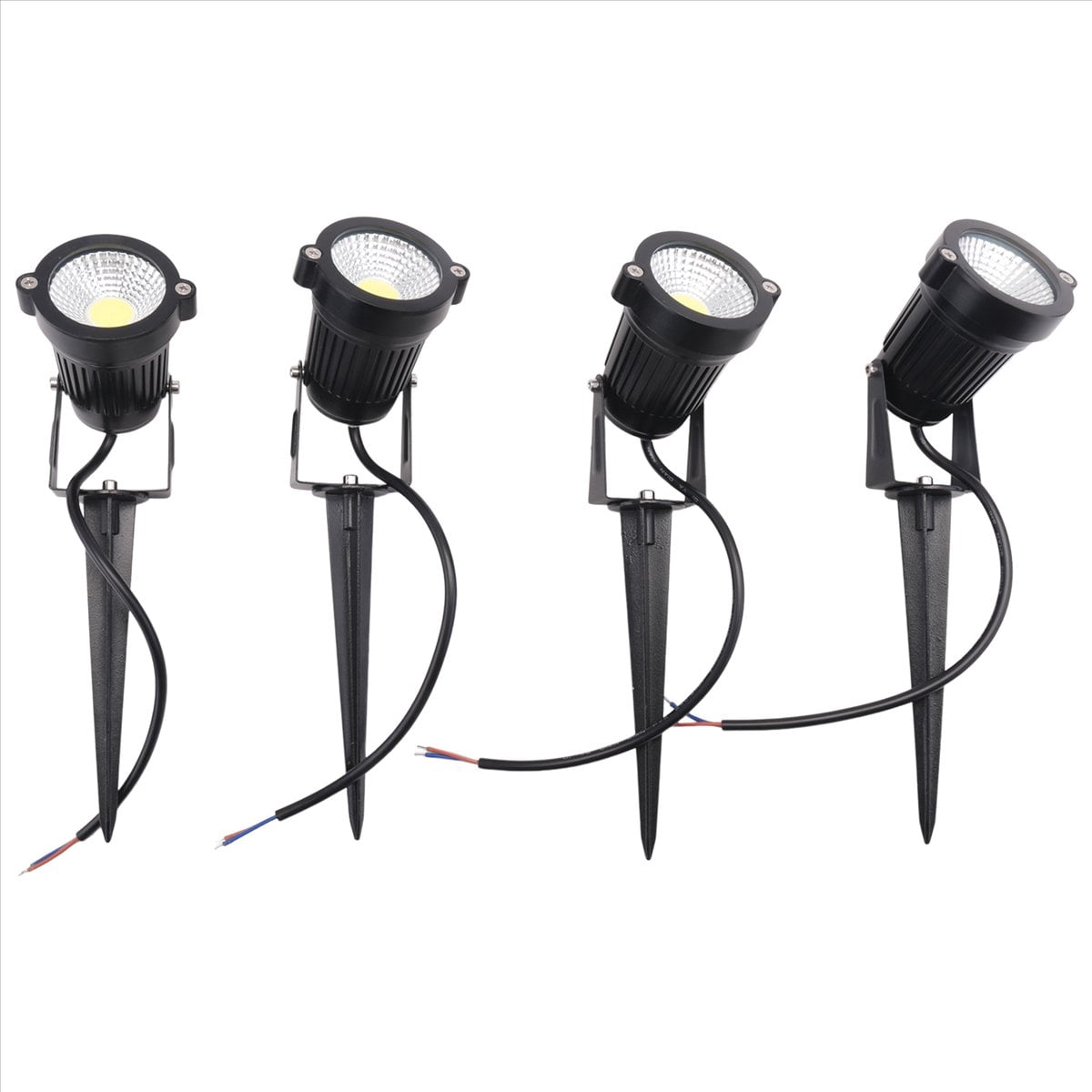 4 Packs Garden Spot Lights Outdoor Landscape LED Lamp Pathway Yard ...