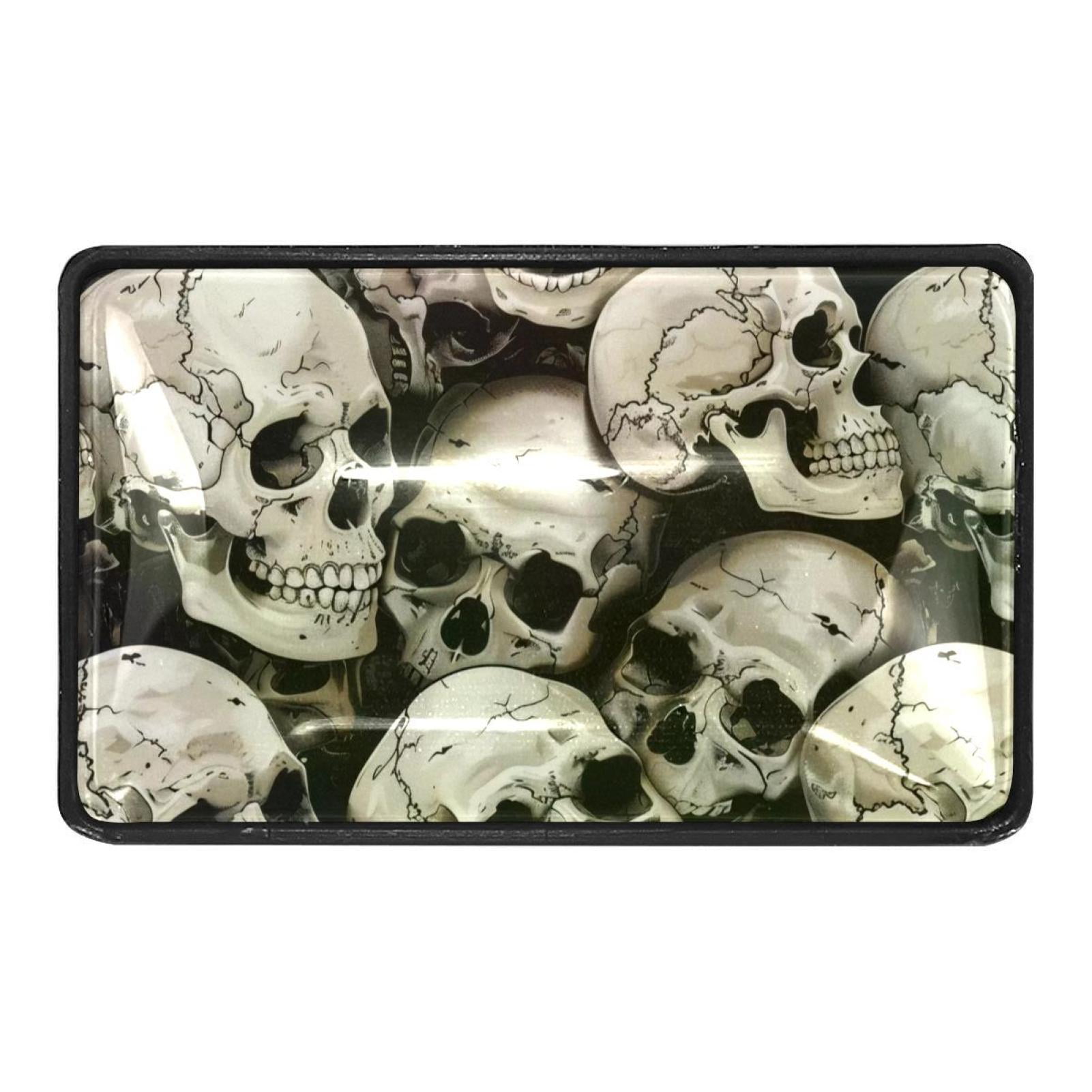 4 Packs Gothic Skulls Crystal Glass Cabinet Knobs Drawer Handles for ...