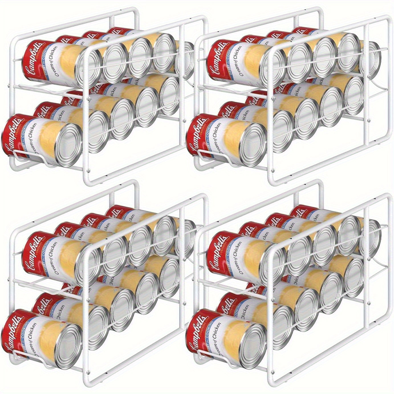 4 Packs - LIANTRAL Can Dispenser Rack, Stackable Beverage Storage ...