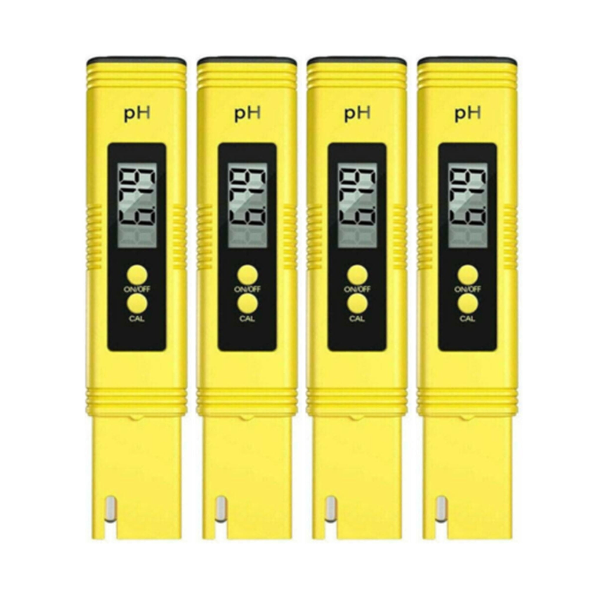 4 Packs Membrane Solutions PH Meter, 0.01 High Accuracy LCD Tester ...