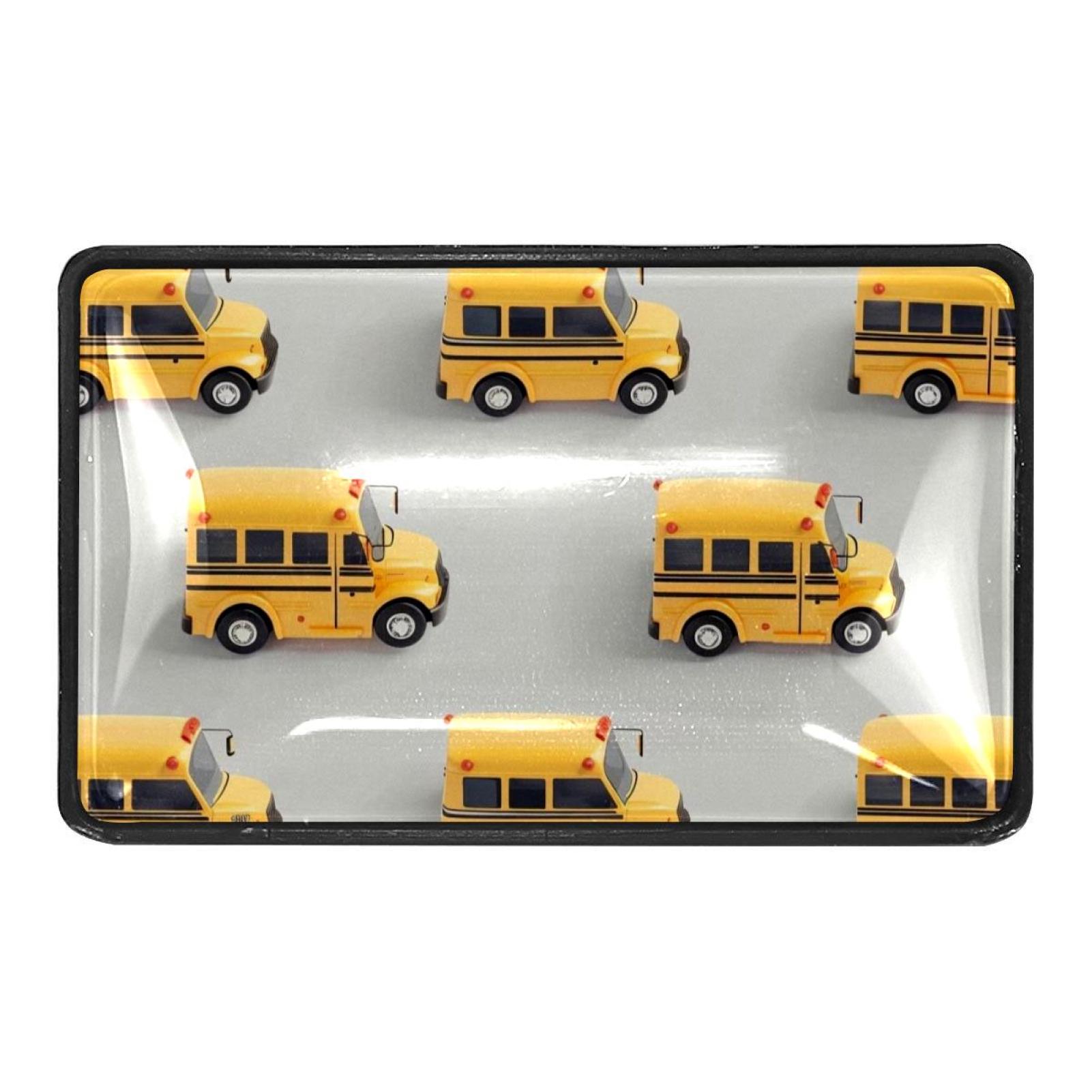 4 Packs Mini School Bus Car Crystal Glass Cabinet Knobs Drawer Handles ...