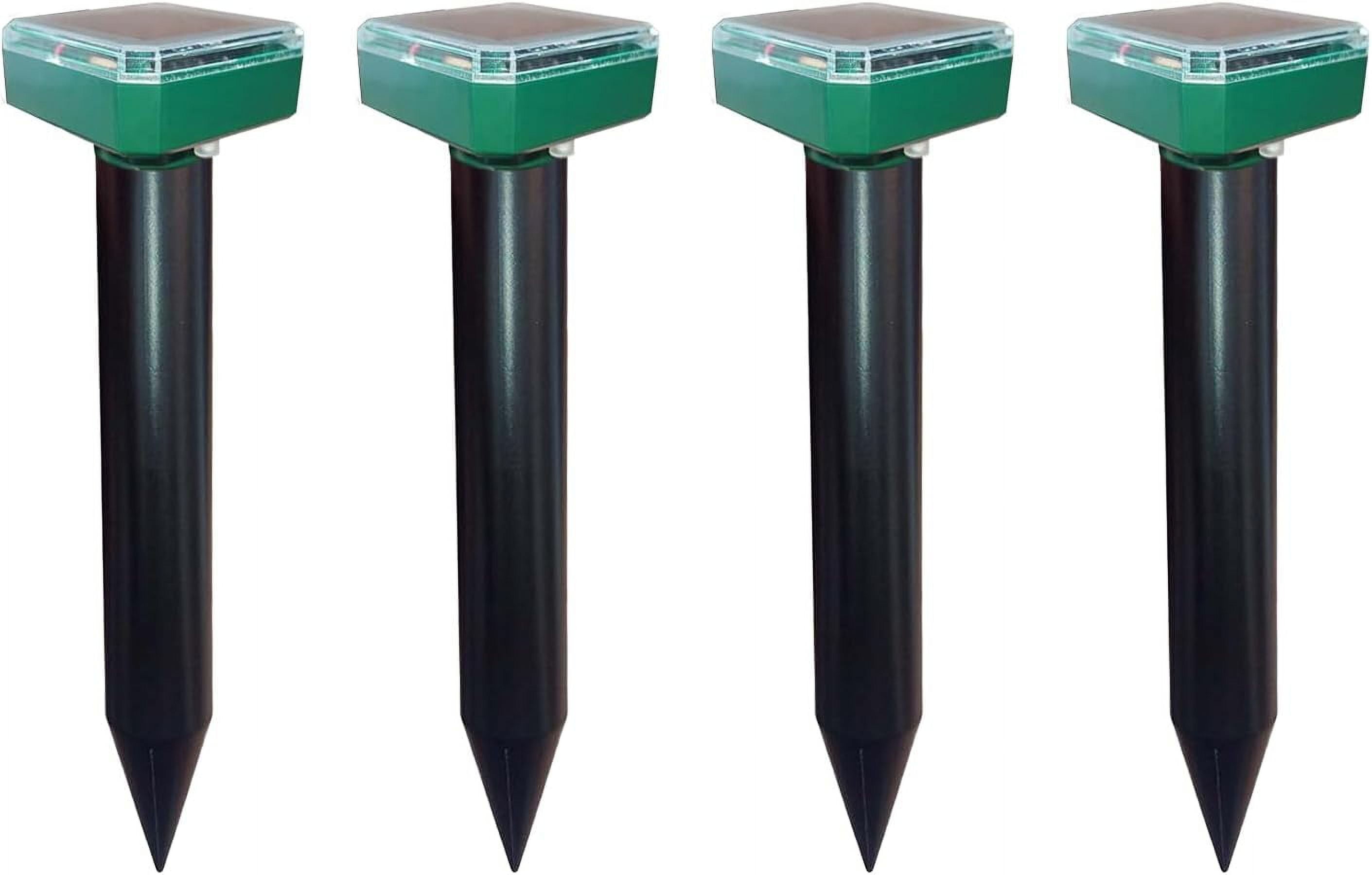 4 Packs Mole s - Mole Sonic - Mole Deterrent - Waterproof Solar Mouse ...