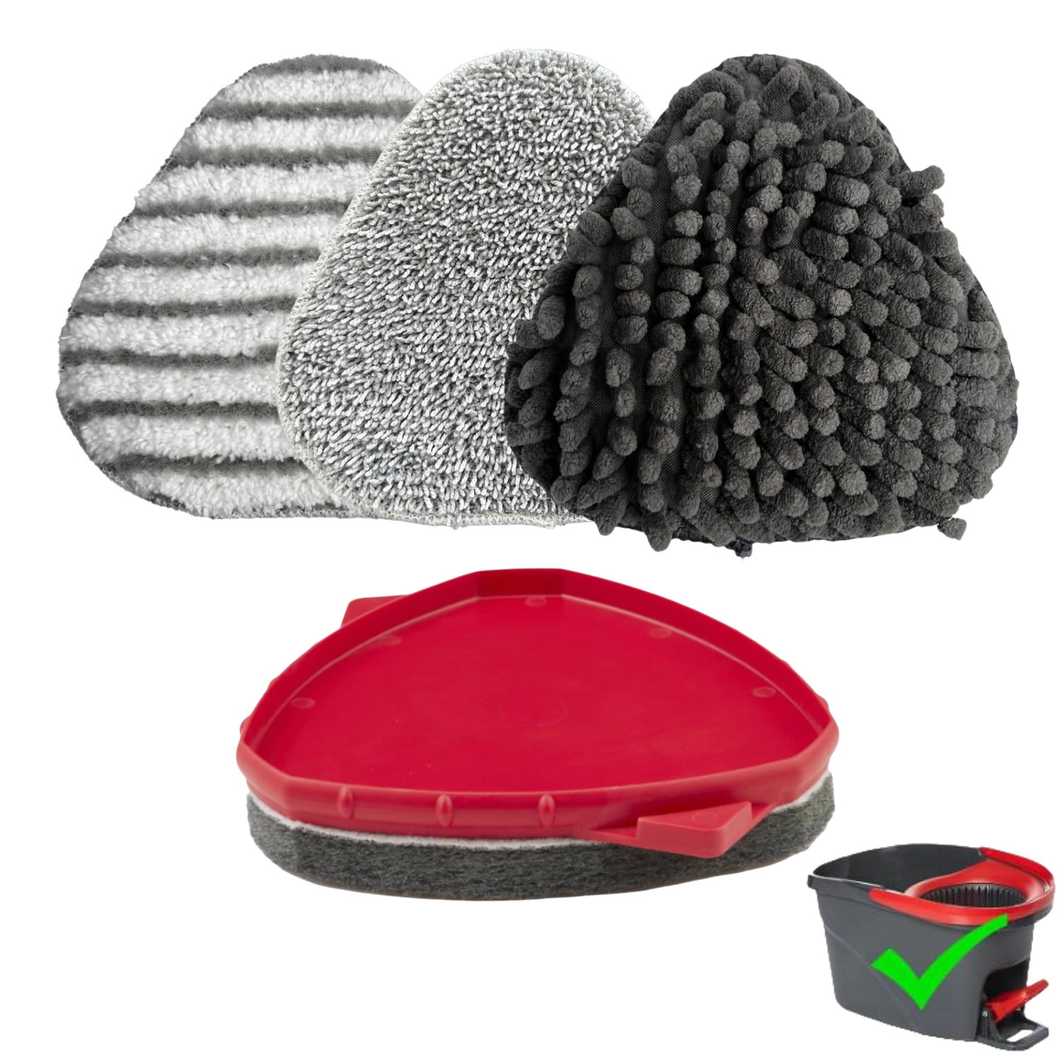 Spin Mop Refill For Oceda, Multi Surface Cleaning Tools, Shower Floor ...