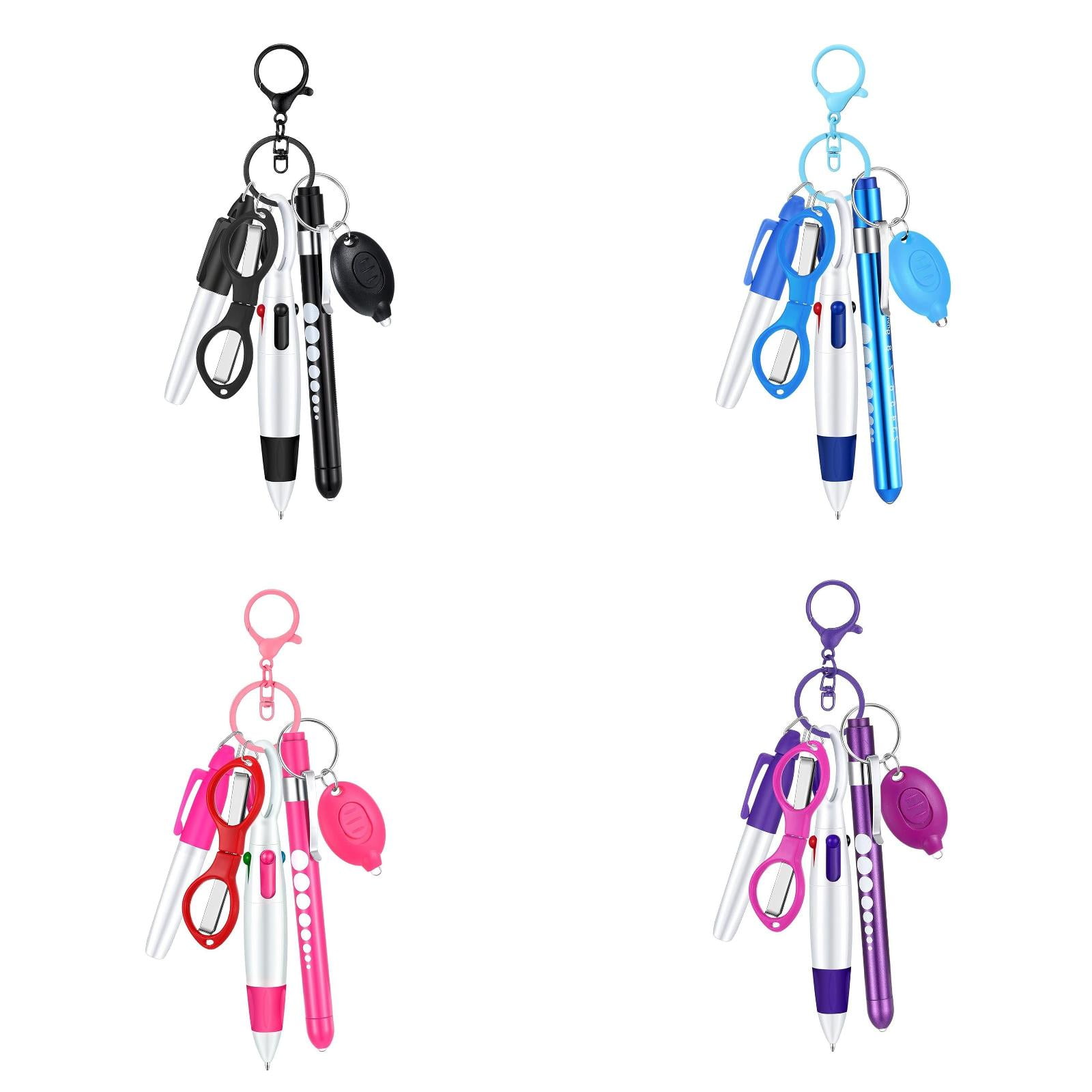 4 Packs Nurse Badge Pen Tool Accessories Include Nursing Keychain Clip ...