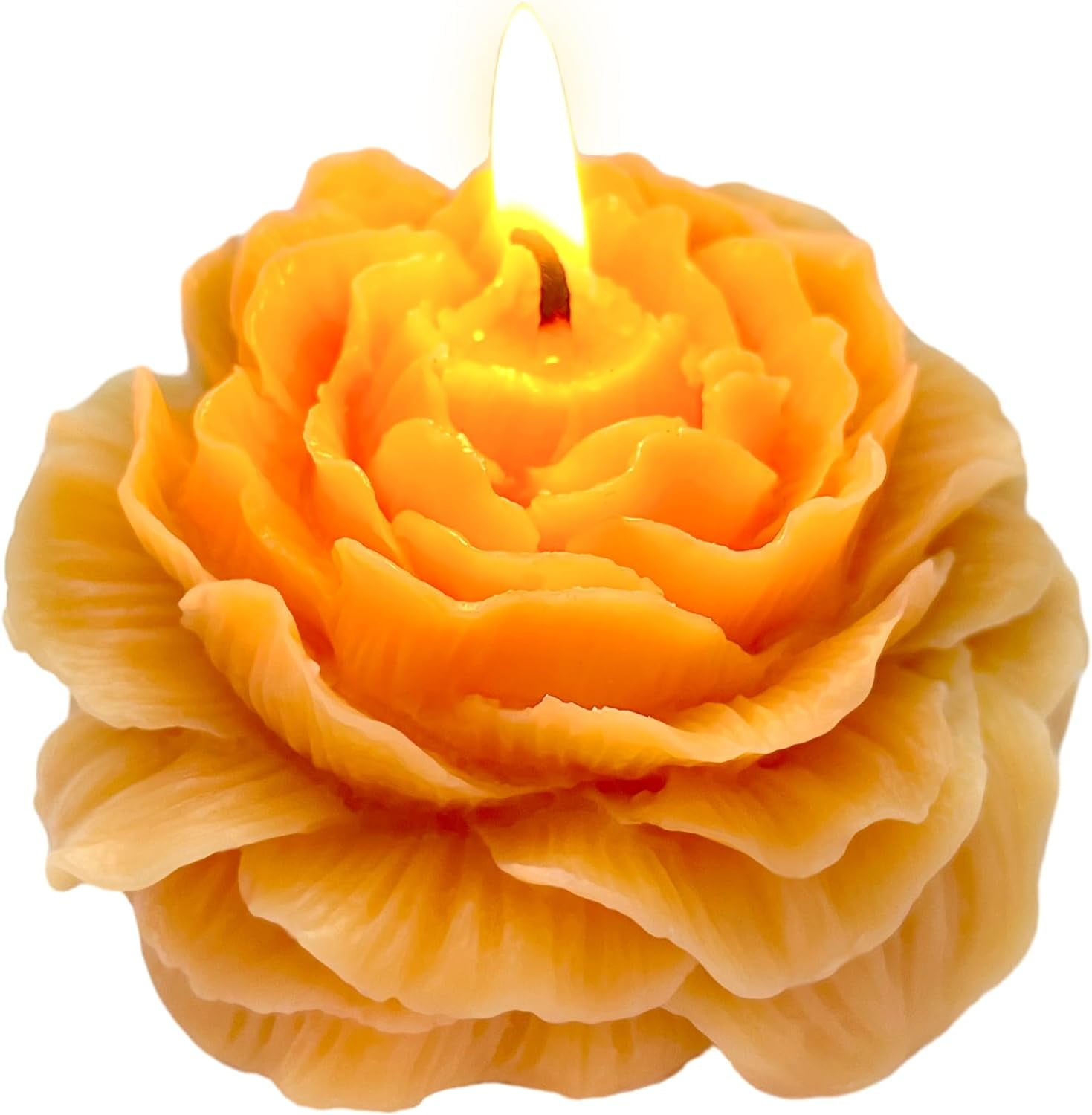 4 Packs Peony Flower Shape Candles for Women - 3 Inch Aromatic Pastel ...